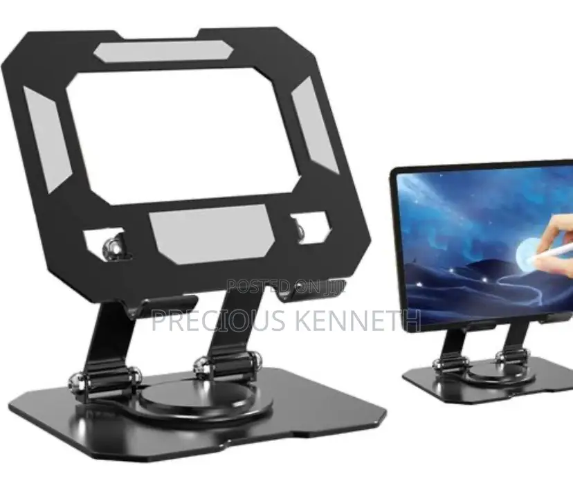 360° Rotatable Foldable Metal Tablet Phone Holder -Pad Smartphones in ...