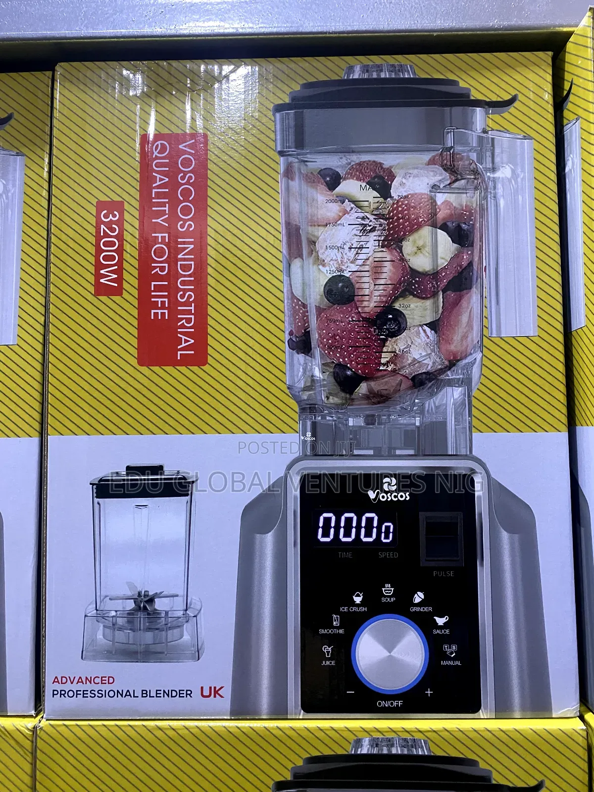 Vosco Industrial Advanced Professional Blender With Dry Cup 3200watts ...