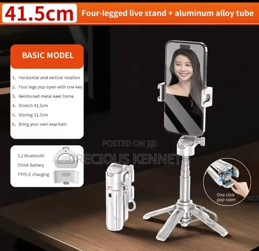 P15 16" Telescopic Selfie Stick,360° Rotating Smartphone Tripod in Yaba ...