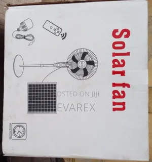 Quality Solar Rechargable Fan With Panel, Bulb and Remote Control in ...