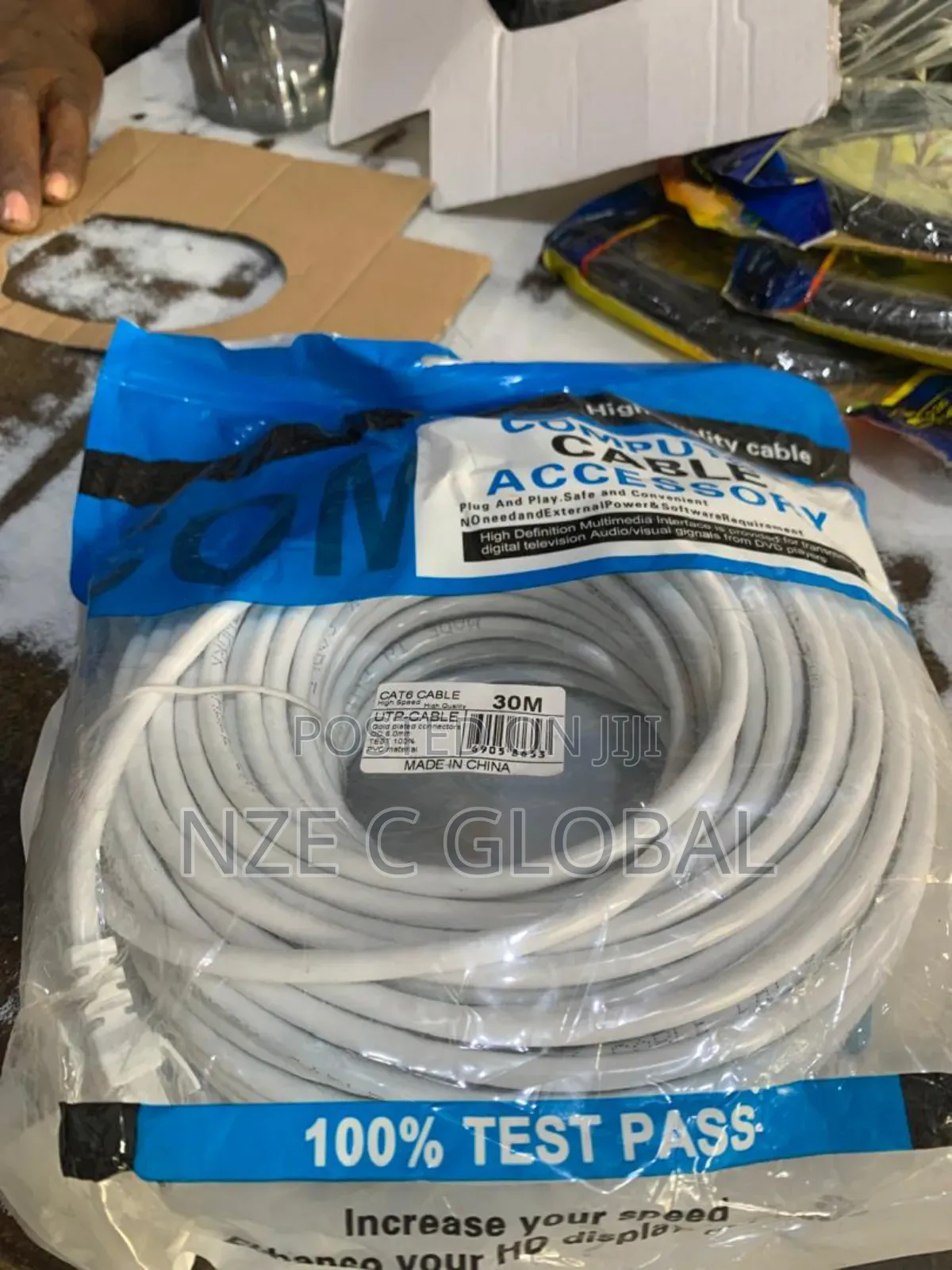 New 30m Cat6 Utp Ethernet Lan Network Cable - High Speed Plug Play in ...