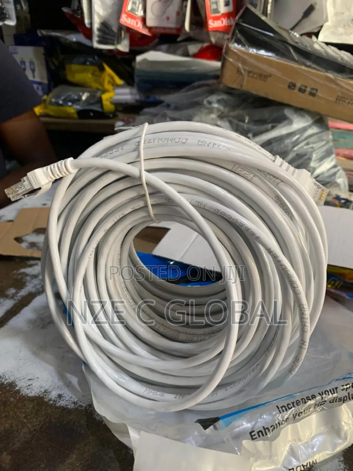 New 30m Cat6 Utp Ethernet Lan Network Cable - High Speed Plug Play in ...