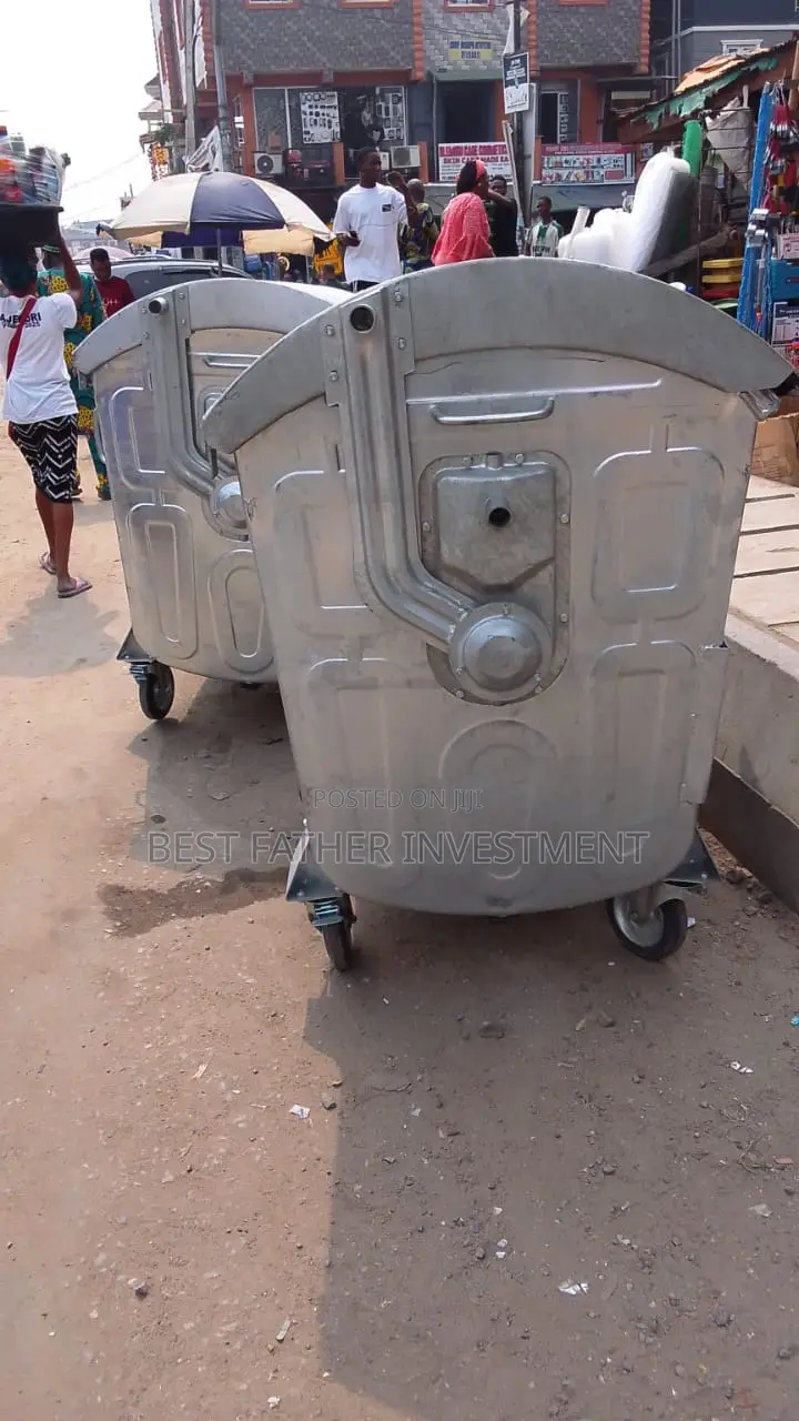 1100l Imported Pure Galvanized Waste/Trash Bin in Lagos Island (Eko ...
