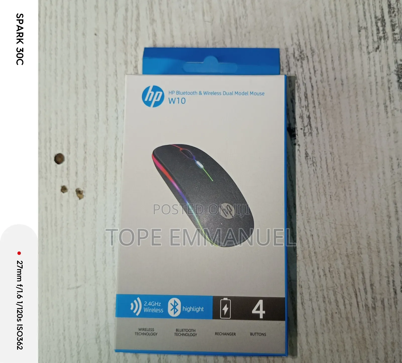 Hp W10 Rechargeable Bluetooth Wireless Mouse in Surulere - Computer ...