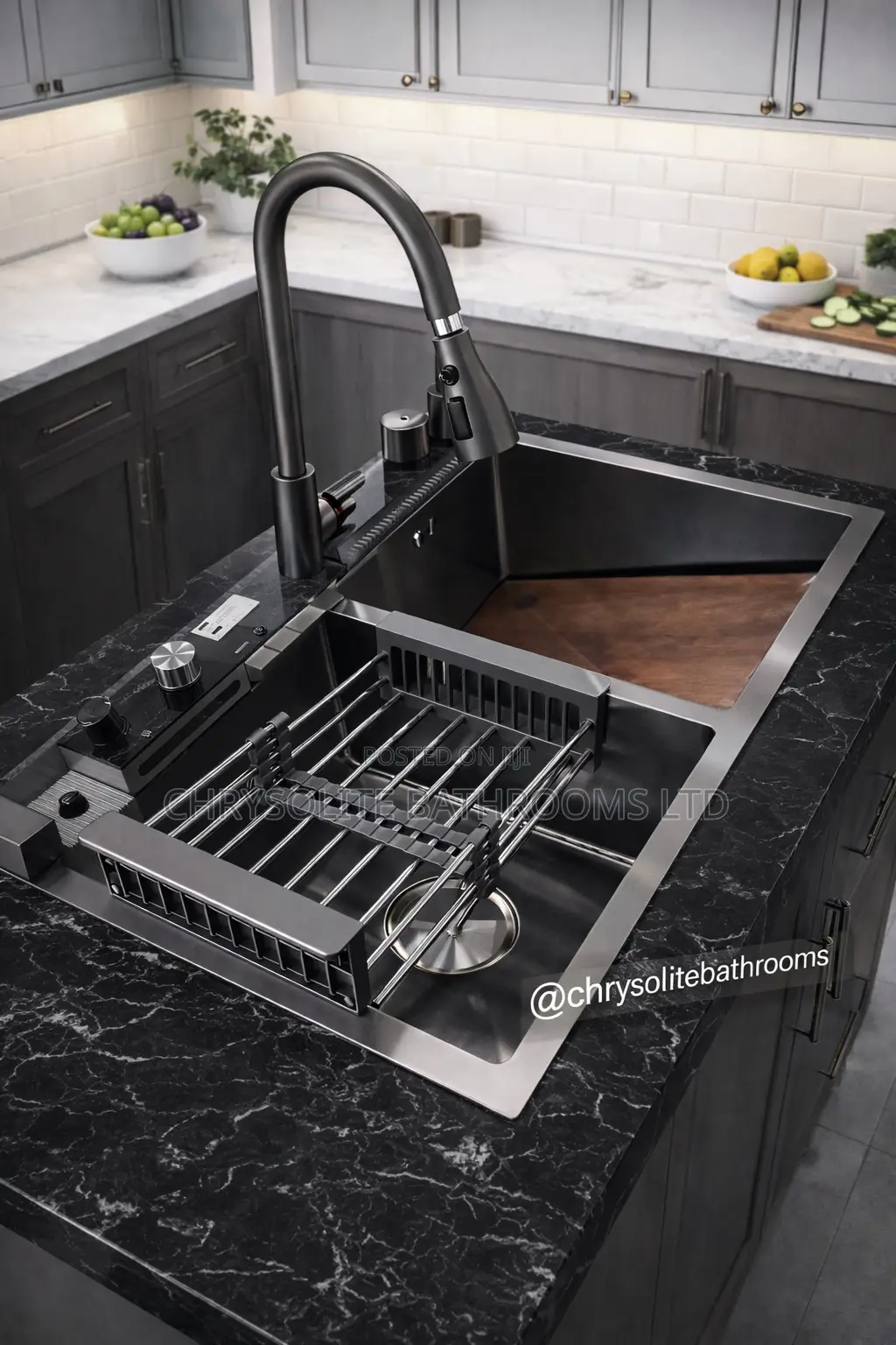 Black Double Bowl Kitchen Sink in Orile - Plumbing & Water Systems ...