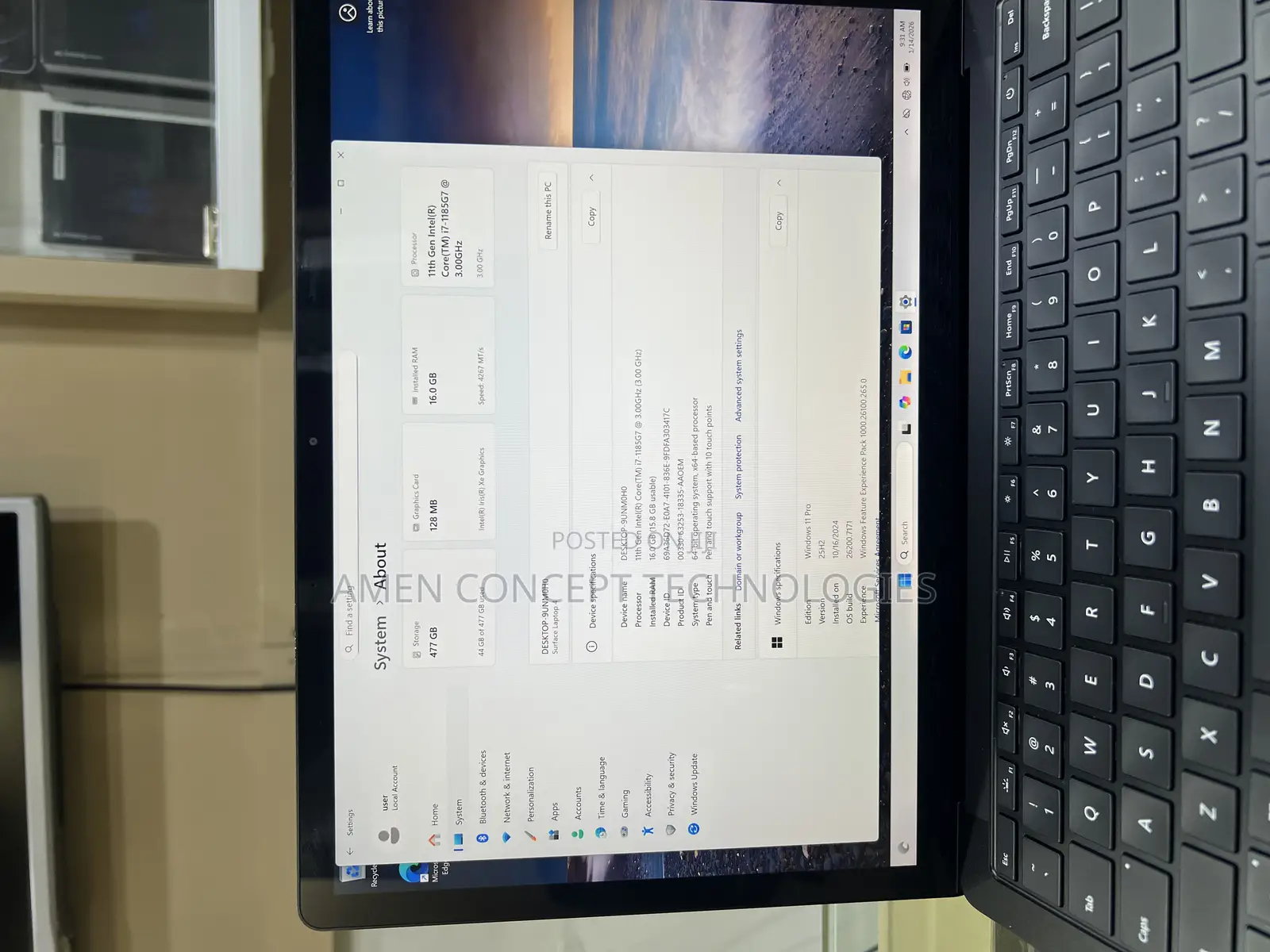 Laptop Microsoft Surface Laptop 4 16GB Intel Core I7 SSD 512GB in Kubwa ...