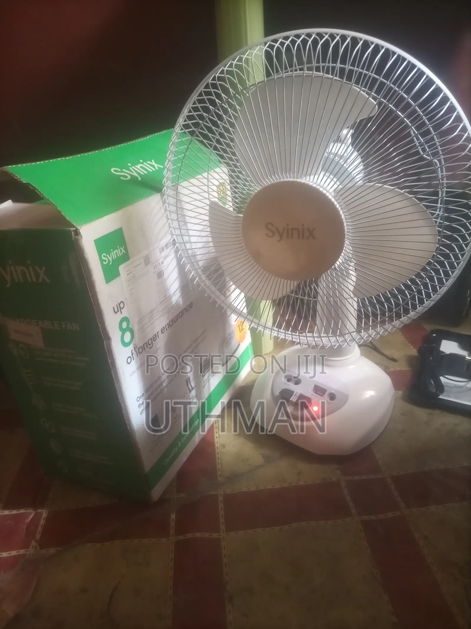 Solar Rechargeable Table Fan in Ibadan - Home Appliances, Uthman | Jiji.ng