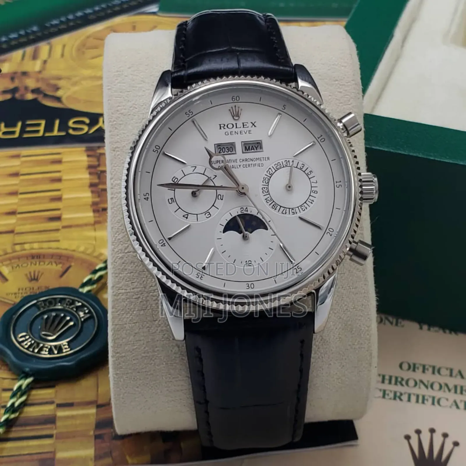 *Rolex Inspired Men’S Automatic Leather‐Strap Watch* in Eko Atlantic ...