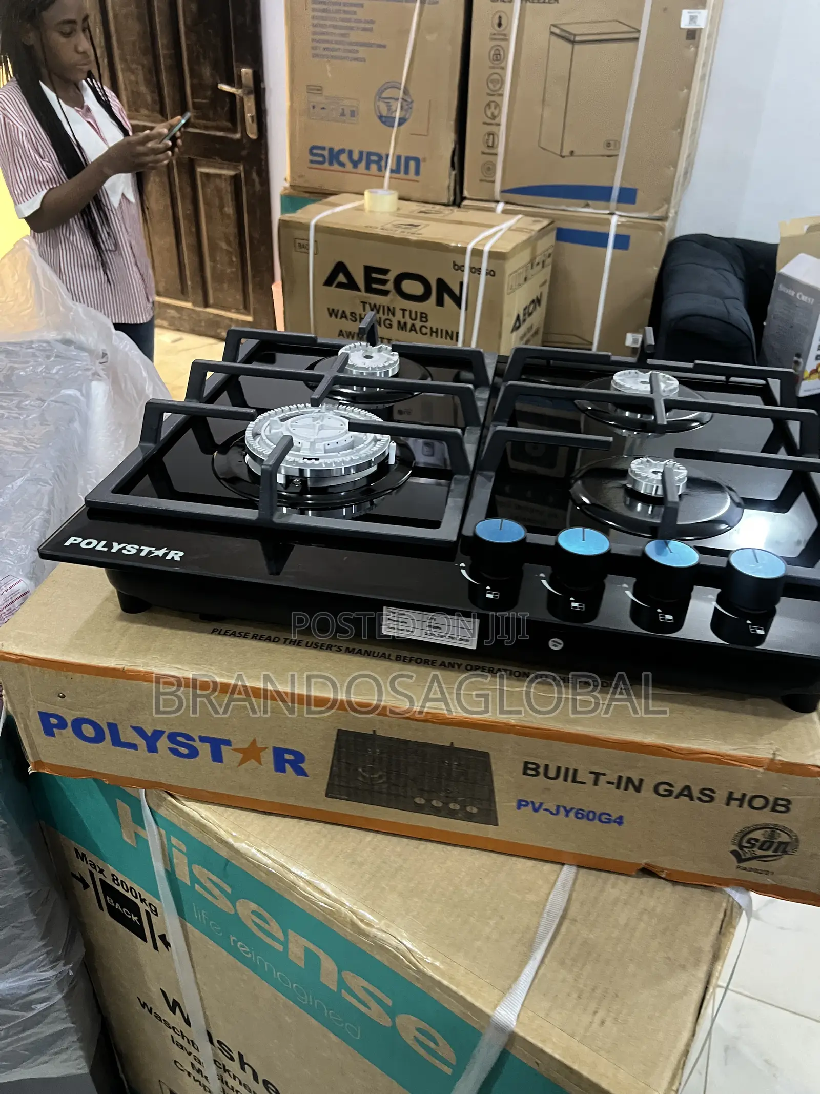 Polystar Built-in Gas Hob 4 Burner Pv-Gt60g4 Quality Construction in ...