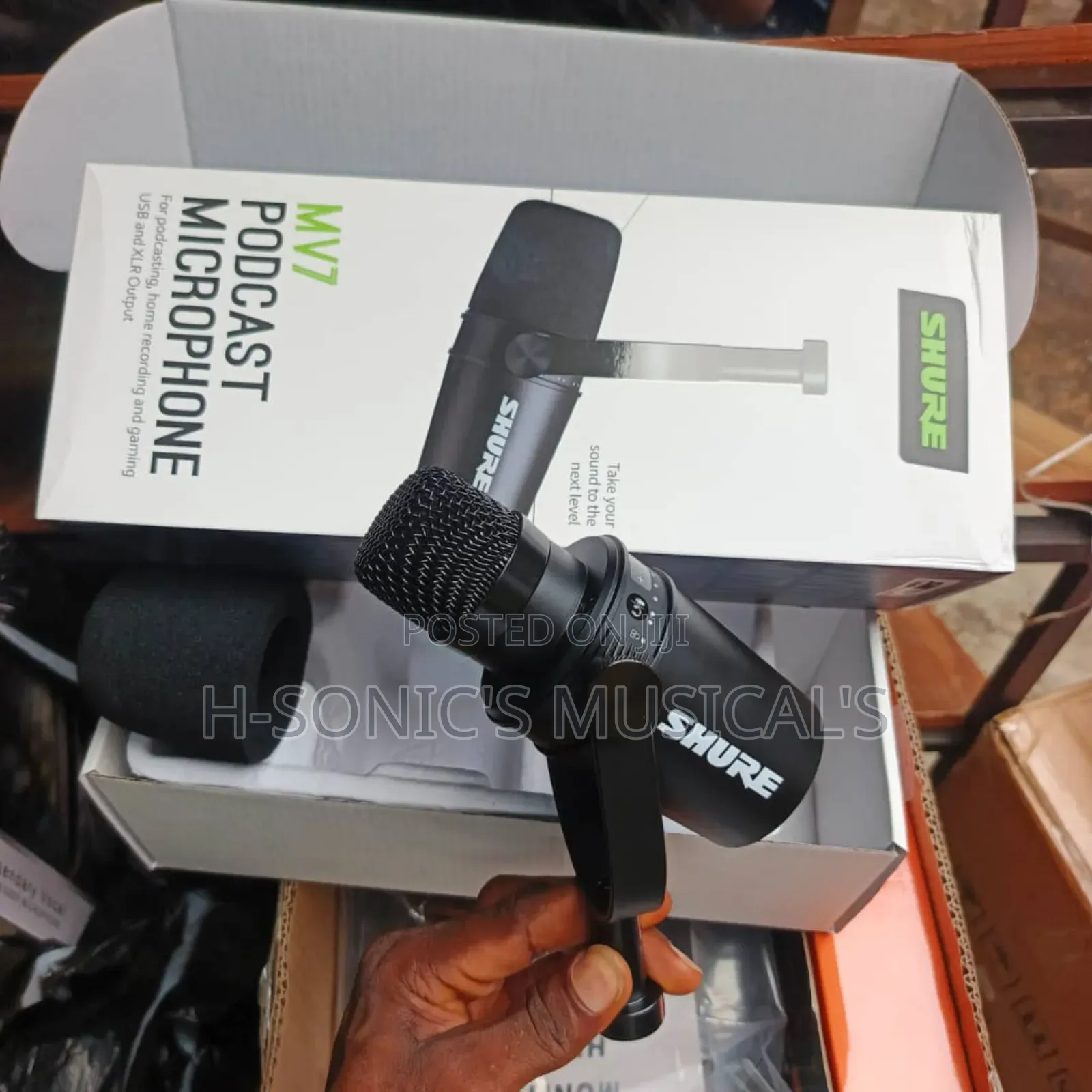 Shure Mv-7 Podcast Microphone in Mushin - Audio & Music Equipment, H ...