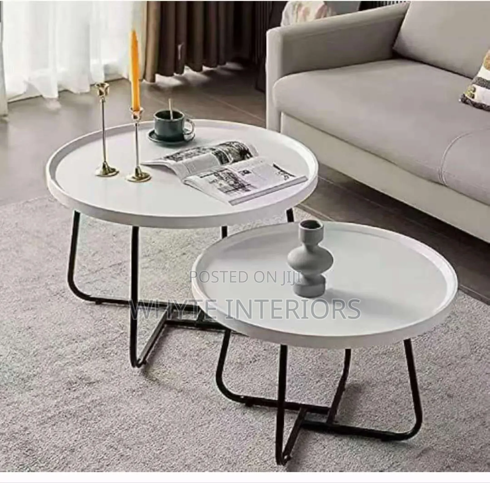 2 in 1 White Center Table in Benin City - Furniture, Whyte Interiors ...