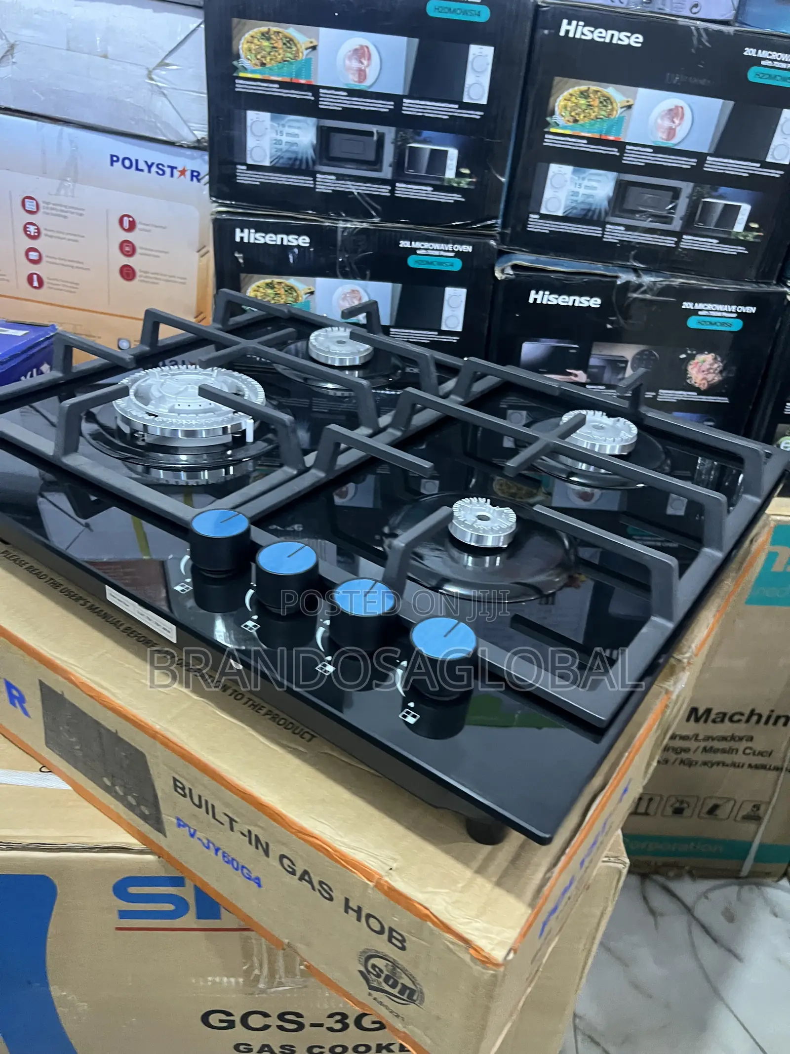 Polystar Pv-Gt60g4 4 Burner Gas Hob Smooth Cooking Experience in Magodo ...