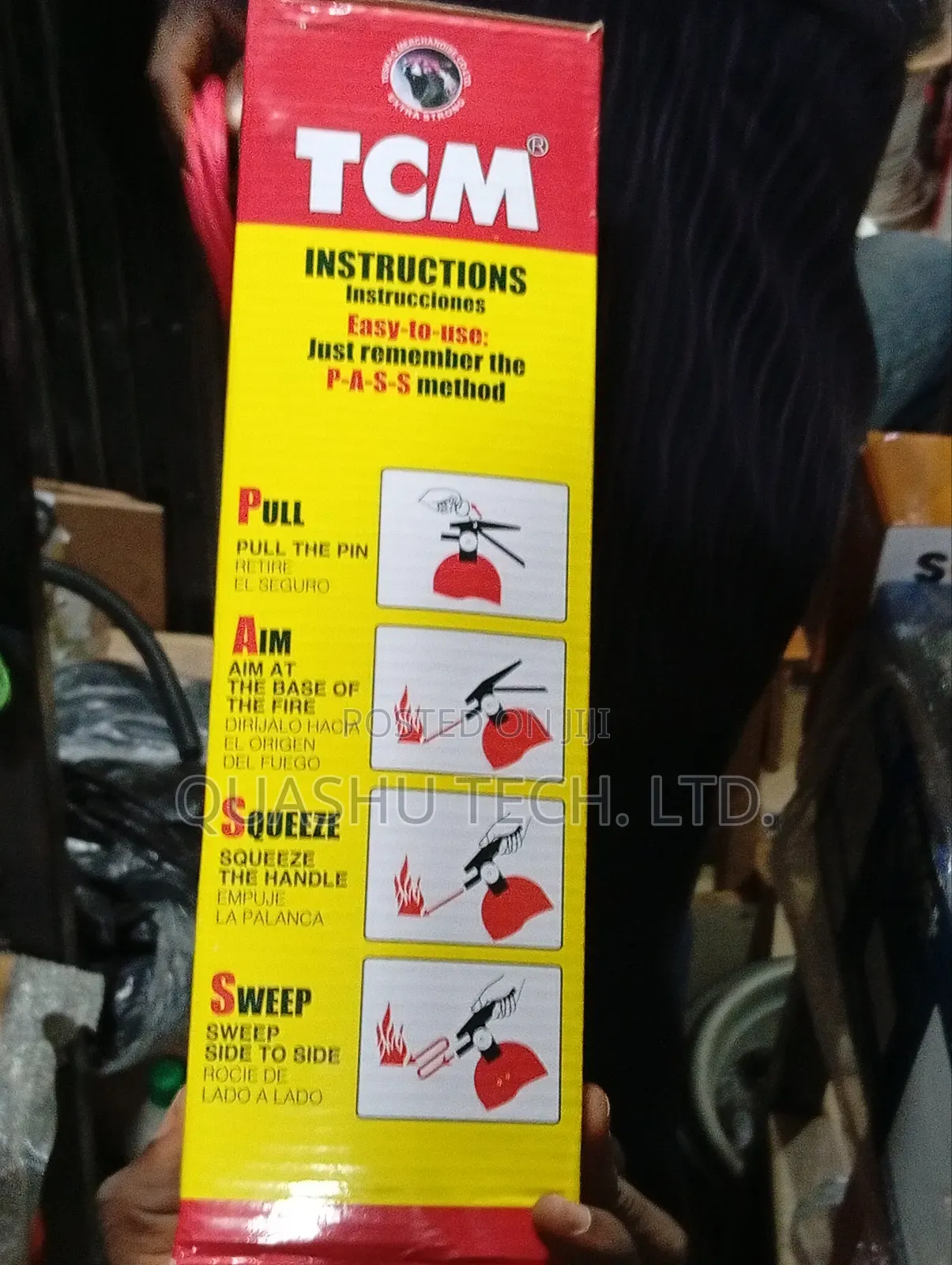 Tcm 1kg Dry Chemical Powder Fire Extinguisher – Portable Safety Gear ...