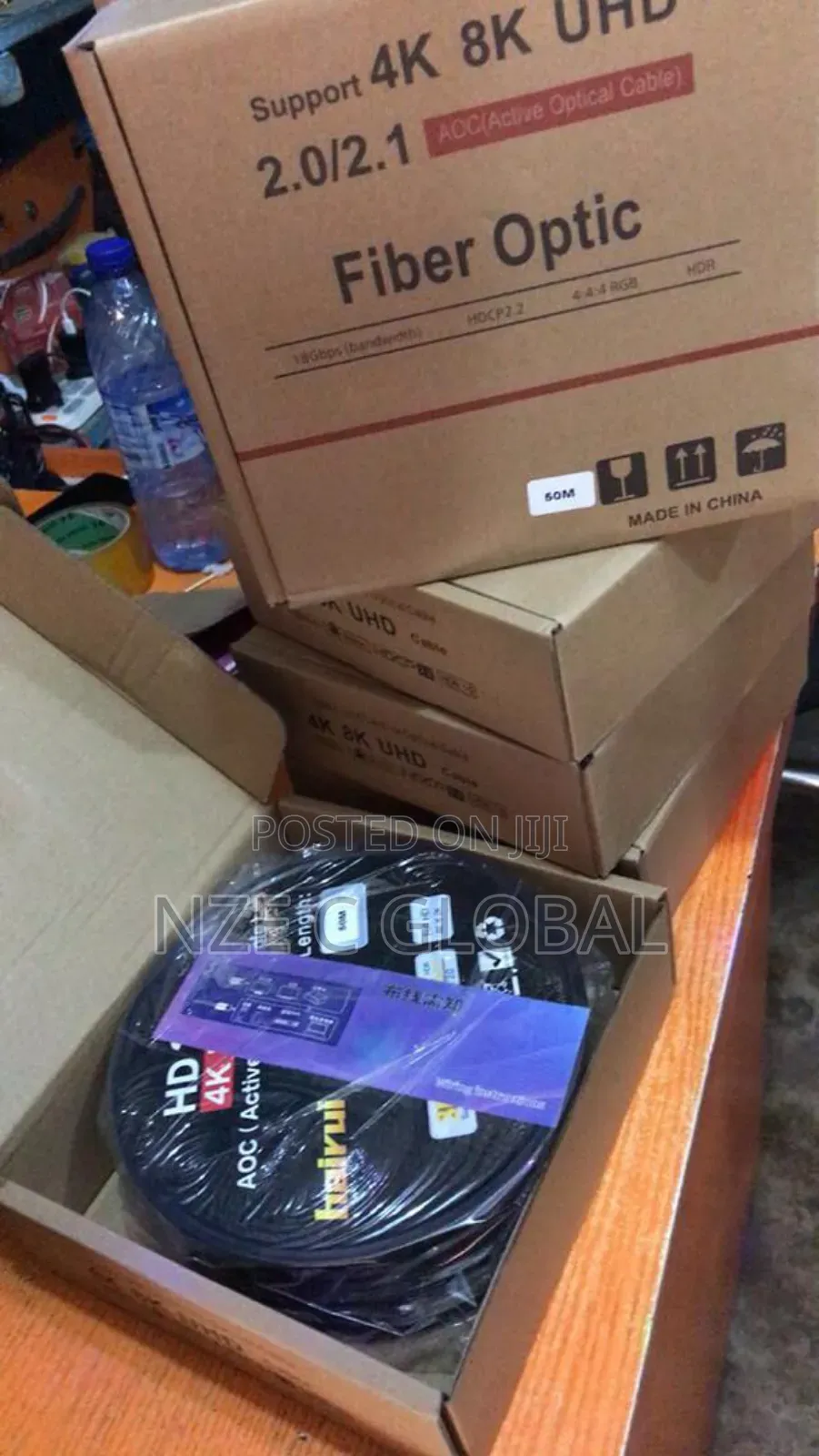 50m / Aoc Fiber Optic Hdmi Cable 2.1 (Active Optical) in Mushin ...