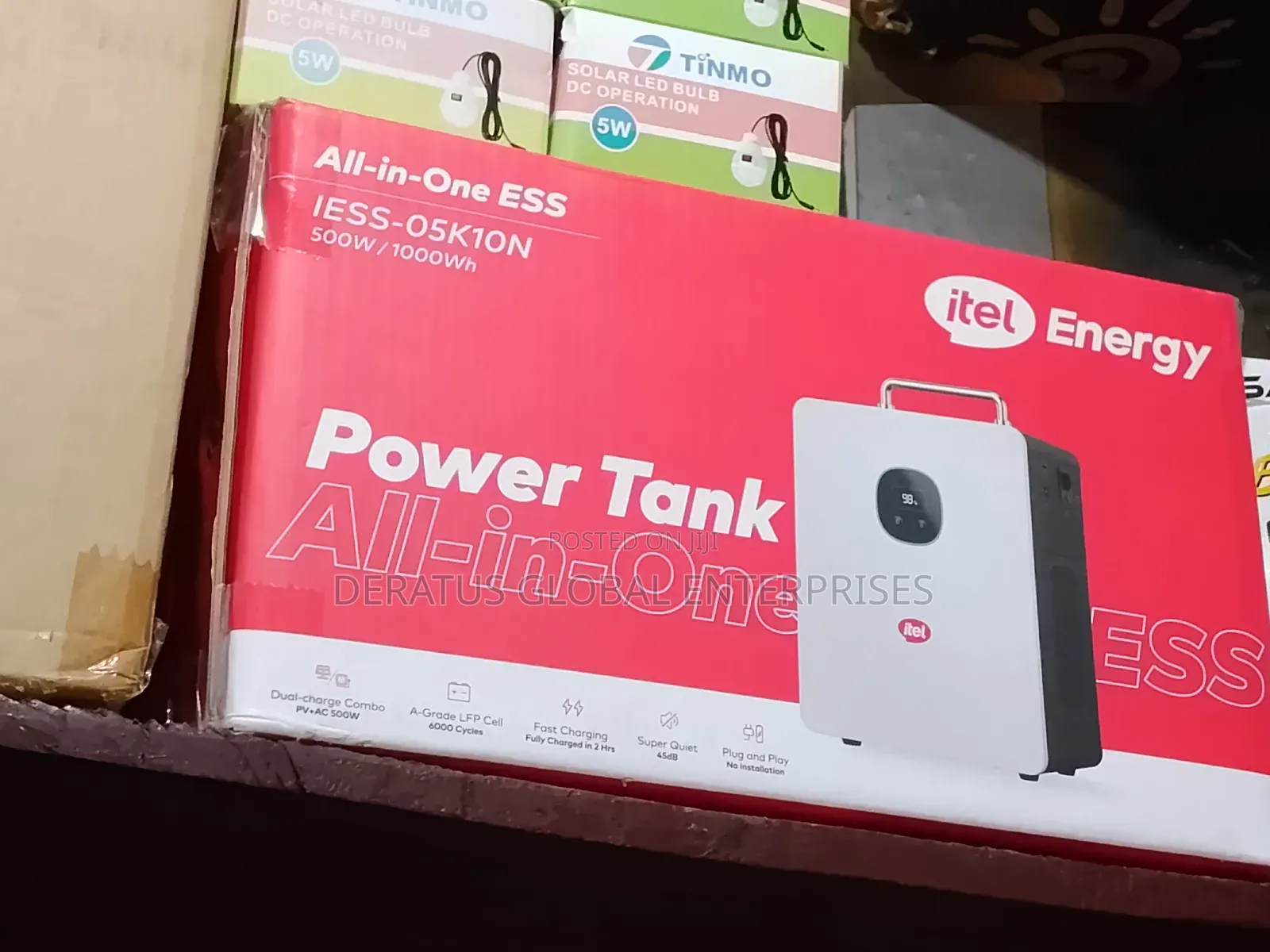 Itel 500watts Solar Gen 1kwh Lithium Battery With 400 Watts Panel in ...