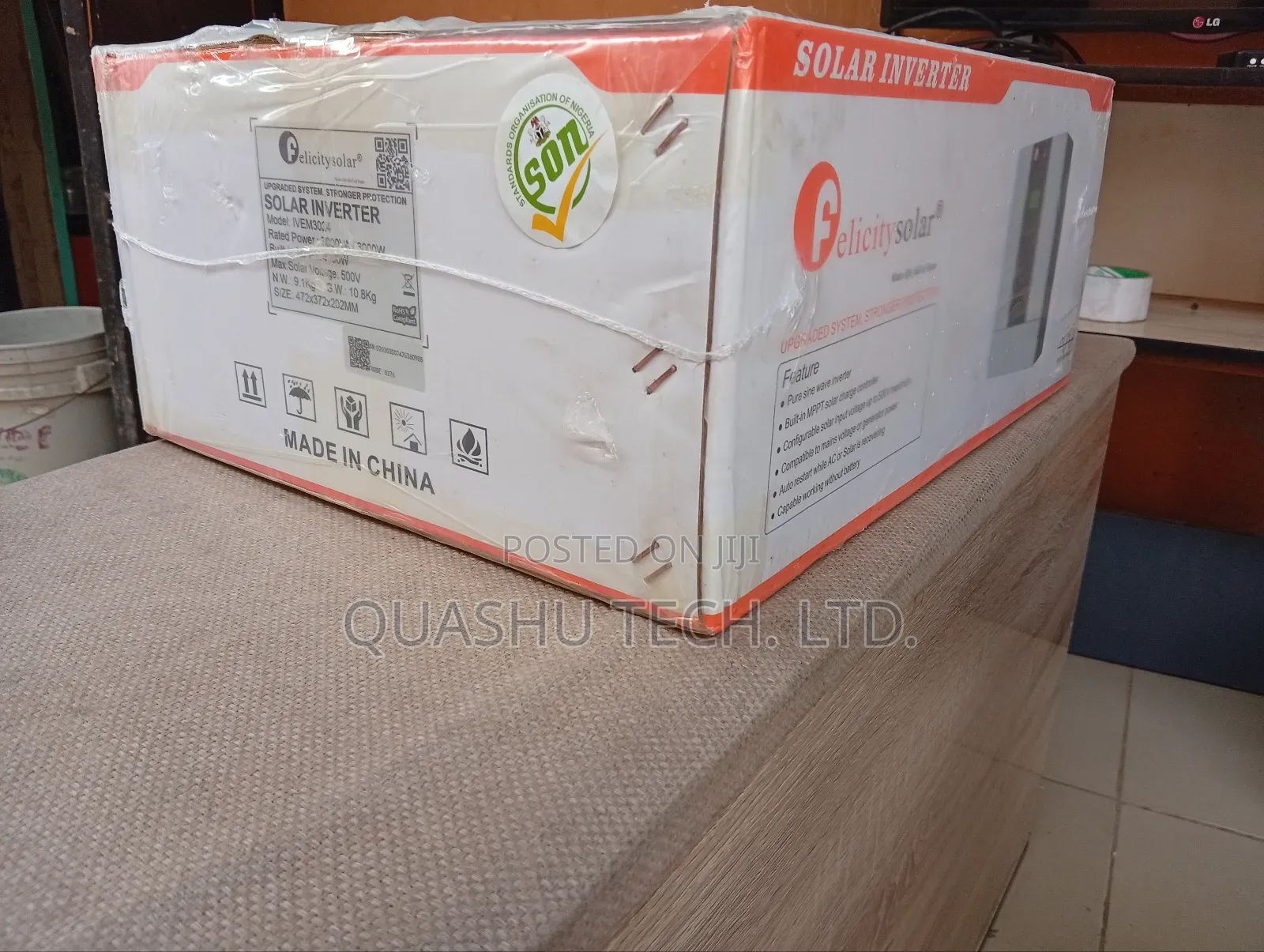 Felicitysolar 3kva 24v Pure Sine Wave Hybrid Inverter. in Apo District ...