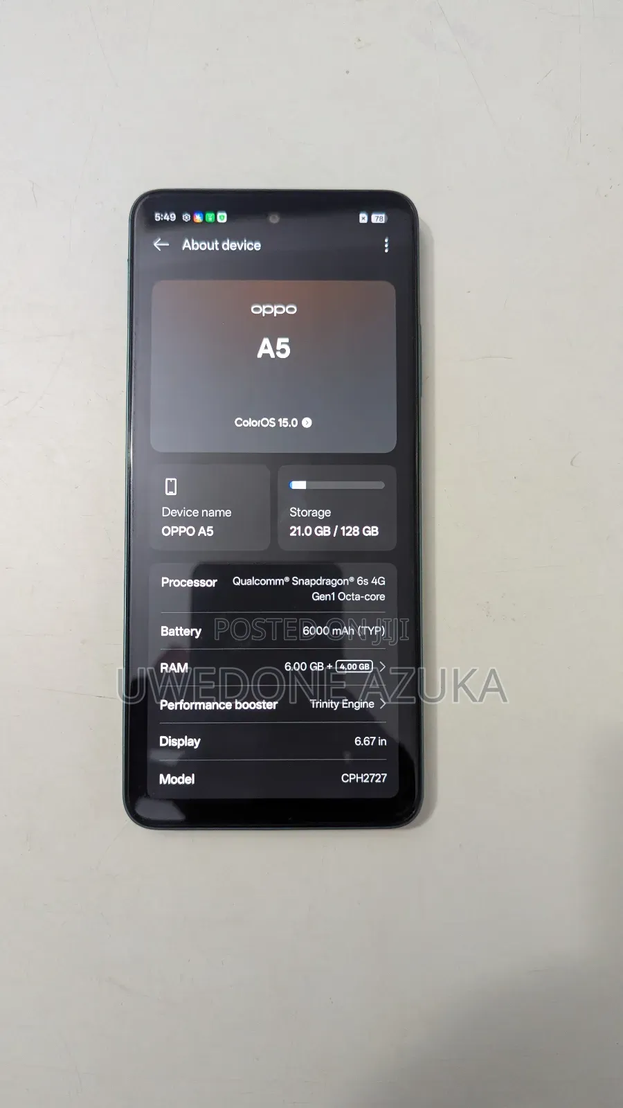 Oppo A5 128 GB Green in Port-Harcourt - Mobile Phones, Uwedone Azuka ...
