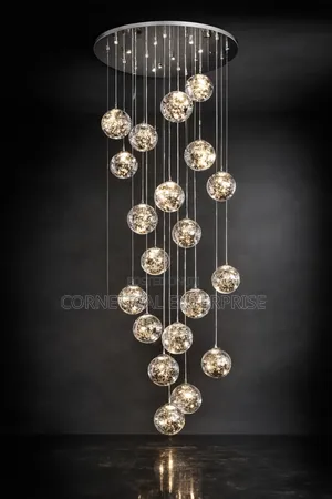 Modern Glass Globe Cluster Chandelier in Ojo - Lighting, Cornetical ...