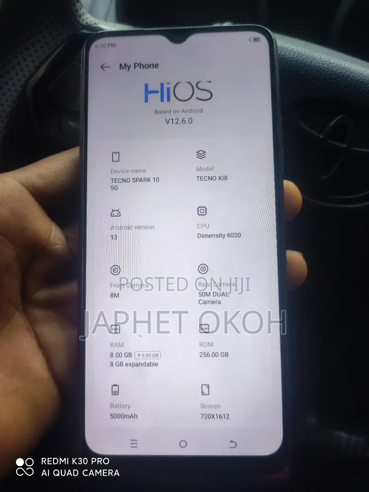 Tecno Spark 10 5G 256 GB Black in Apapa - Mobile Phones, Japhet Okoh ...