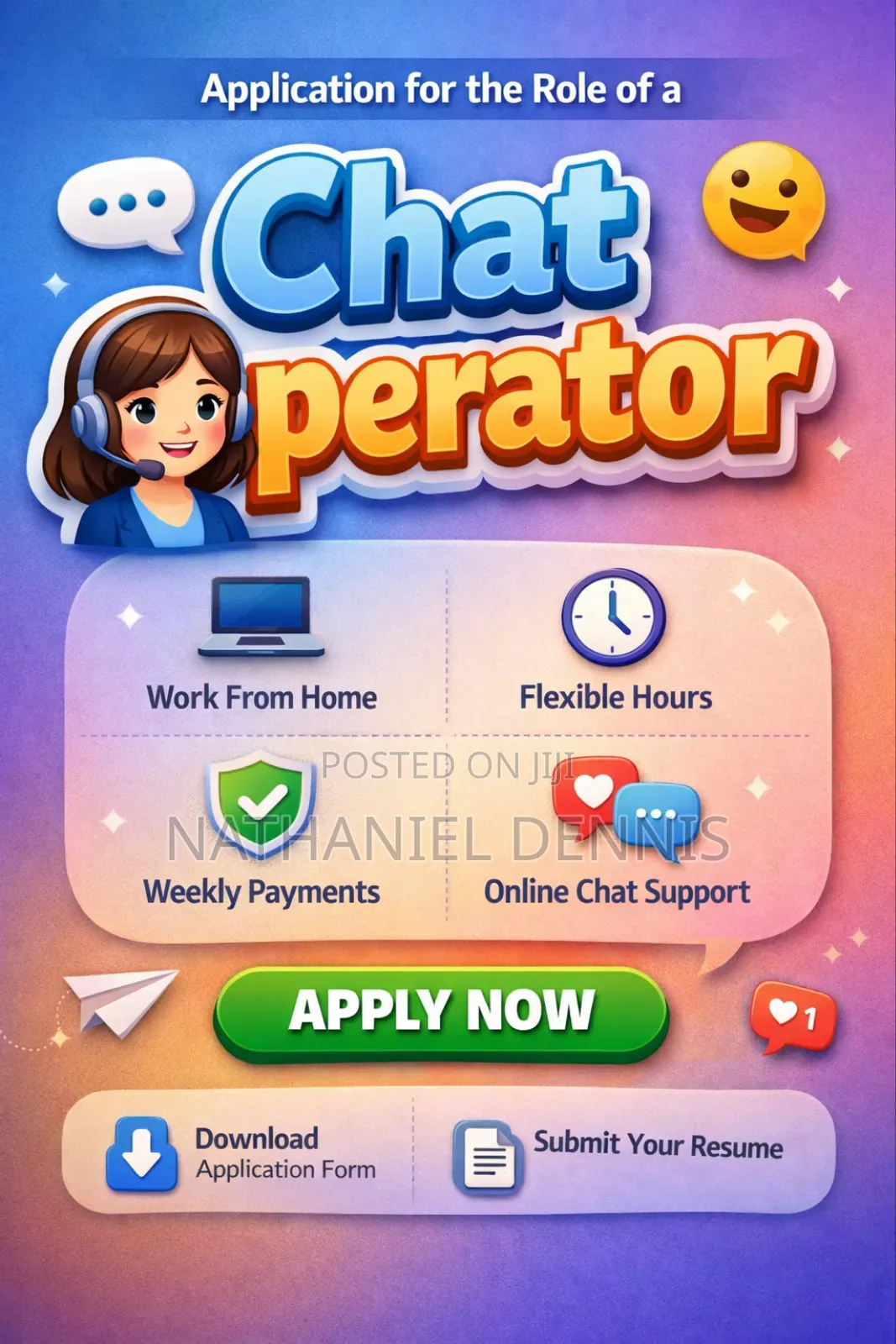 Application for the Role of a Chat Operator in Amuwo-Odofin - Customer ...