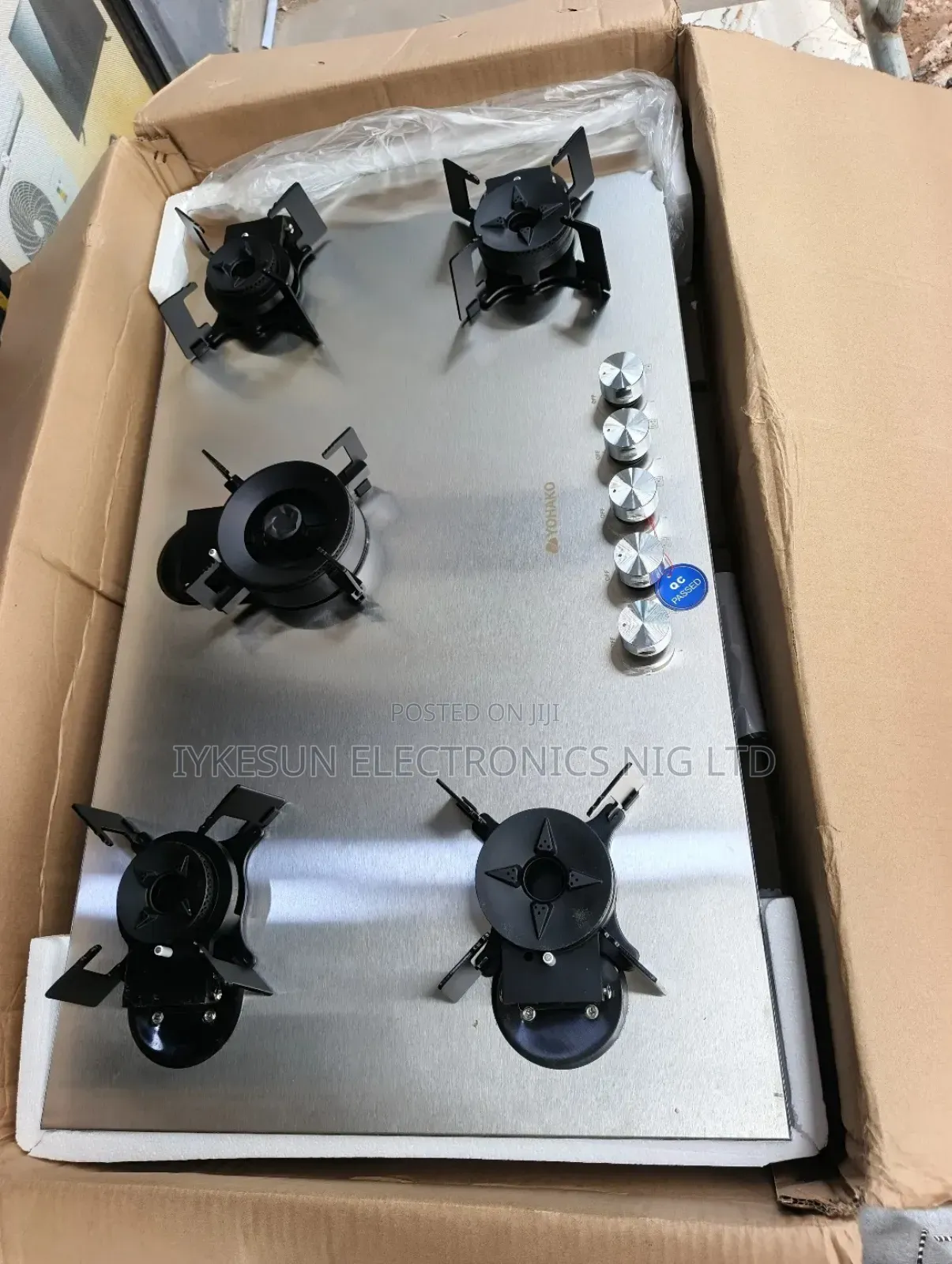 Original Yohako Built-in Flips Up 90cm 5 Burners Gas Cooker Hob Copper ...