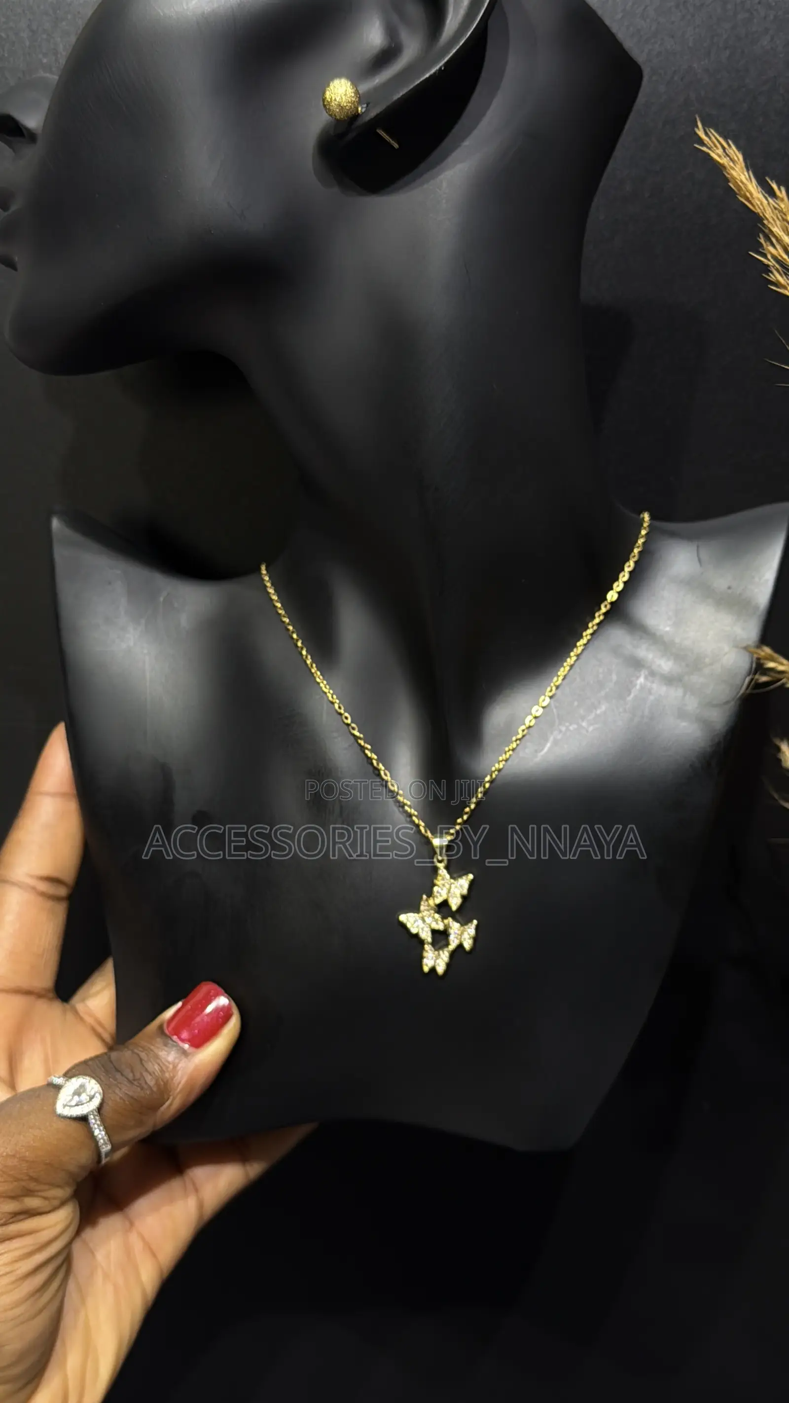 Gold Butterfly Necklace in Ogba - Jewelry, Accessoriesbynnaya ...