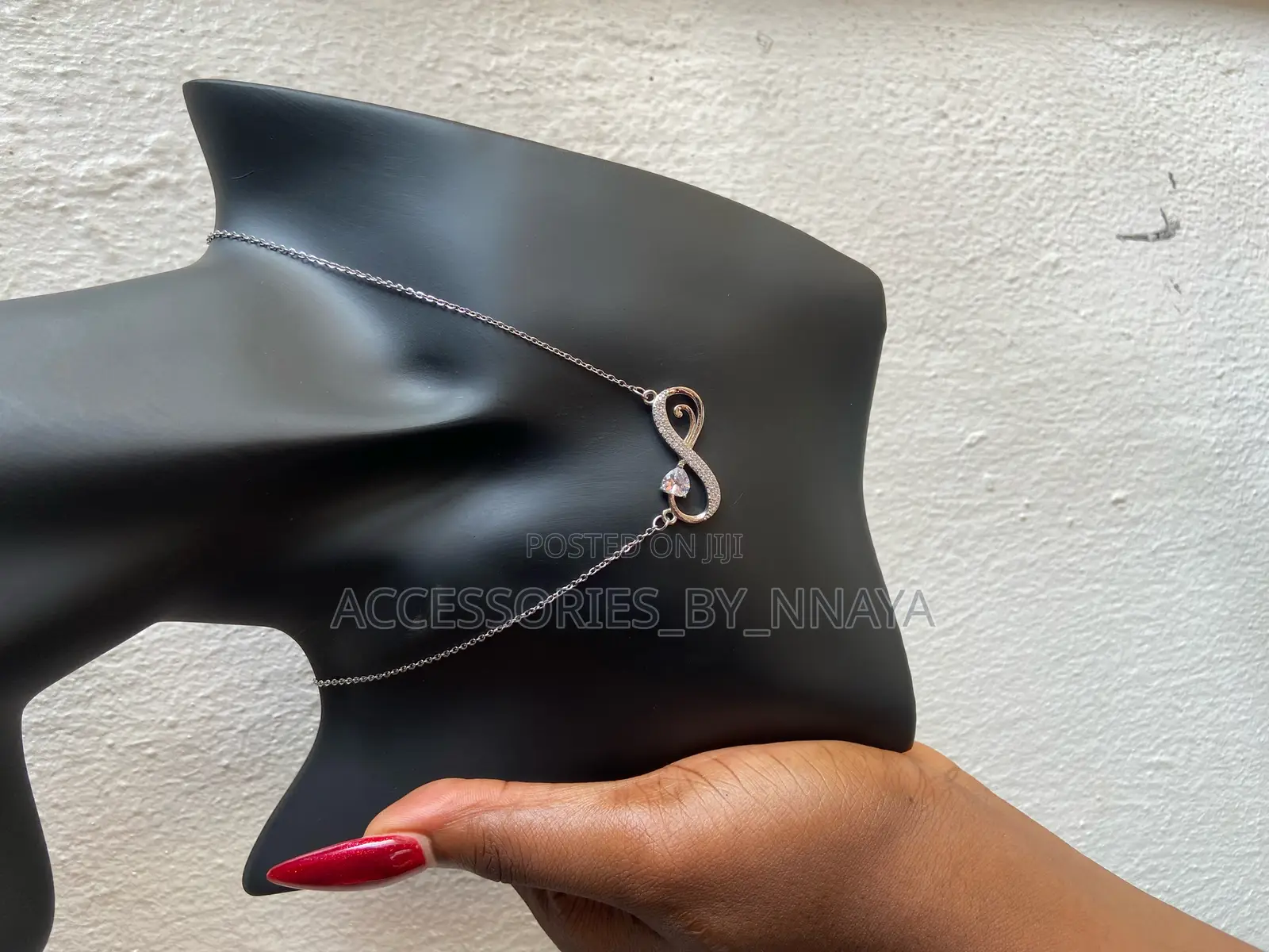 Silver Stone Infinity Necklace in Ikeja - Jewelry, Accessoriesbynnaya ...