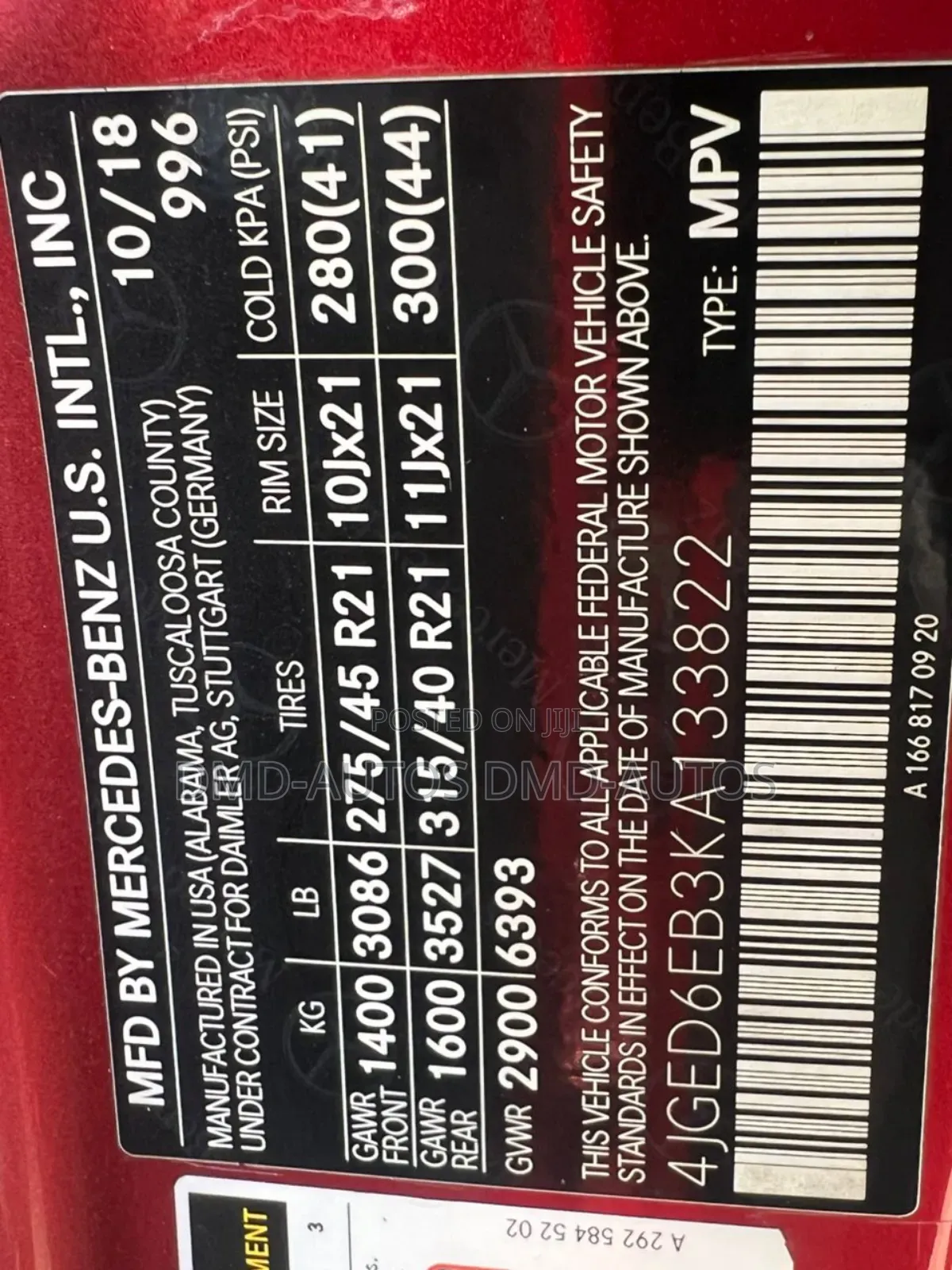 Mercedes-Benz GLE-Class AMG GLE 43 4MATIC 2019 Red in Ikeja - Cars, Dmd ...