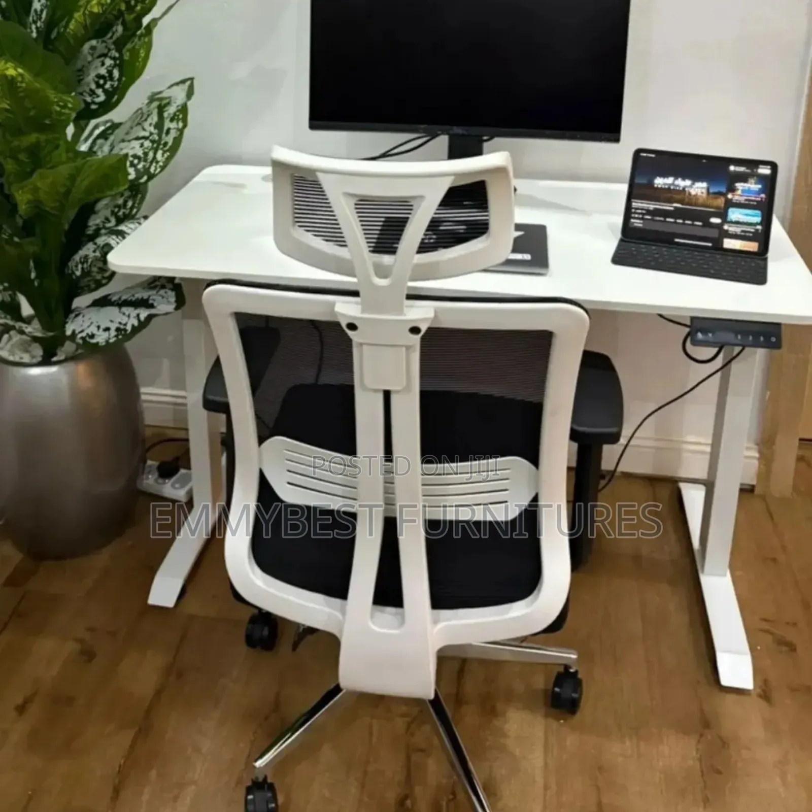 Electric Adjustable Height Desk And Chair. in Ikeja - Furniture ...