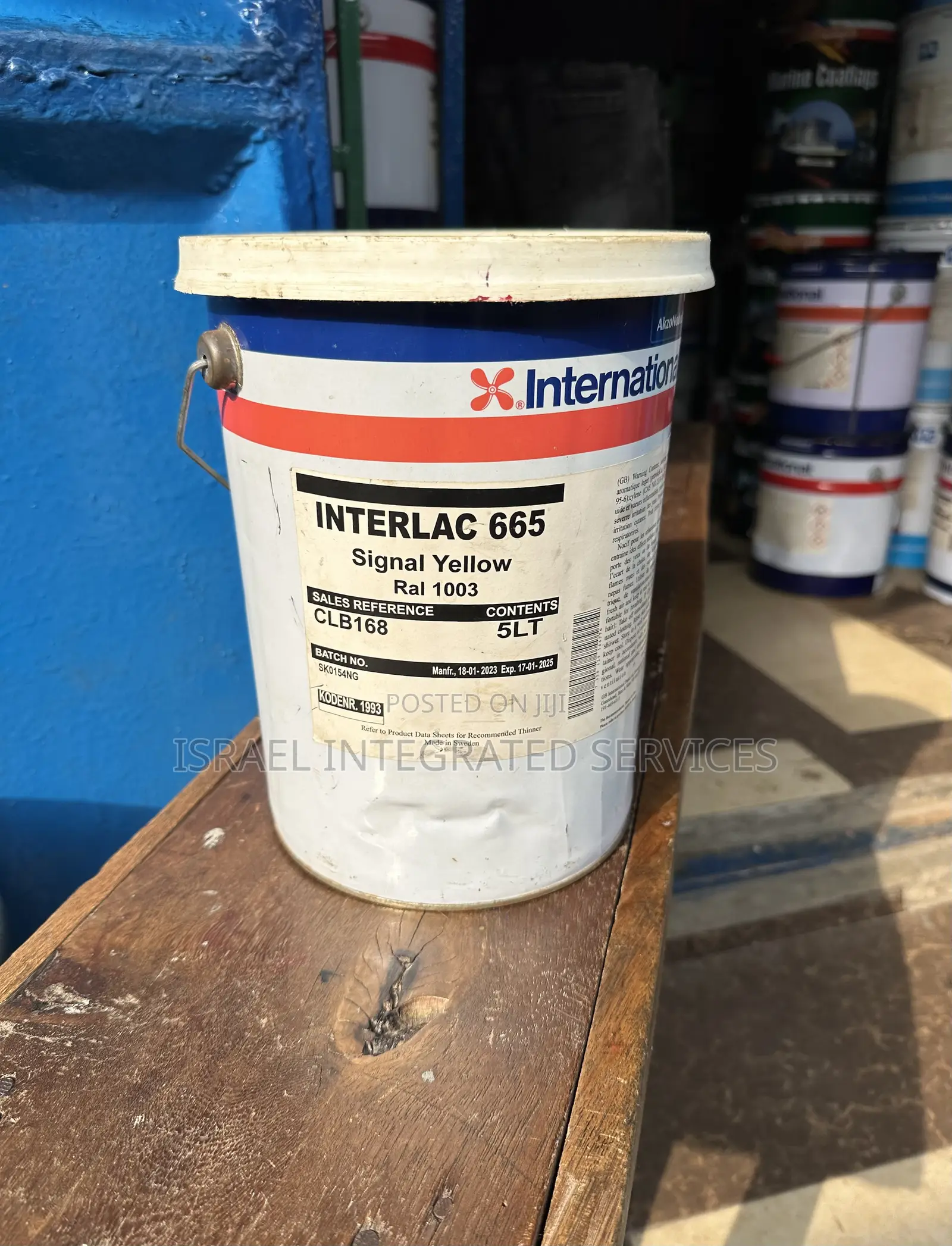 International Marine Paint Interlac 665 Signal Yellow 5lt for sale ...