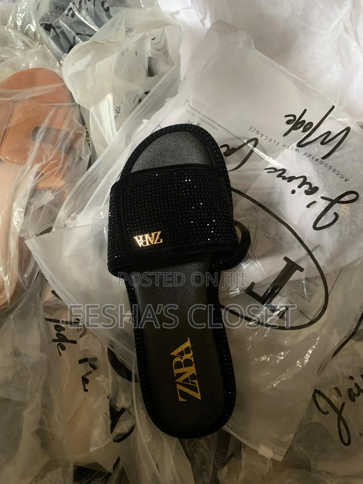 Zara Stone Slippers in Surulere - Shoes, Arike Olawunmi | Jiji.ng