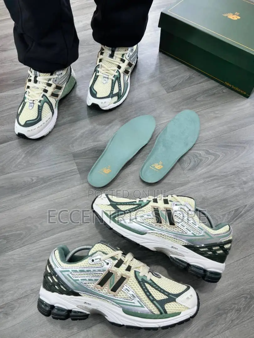 Aimé Leon Dore X New Balance 1906r (Green / Cream) Sneakers in Ikeja ...