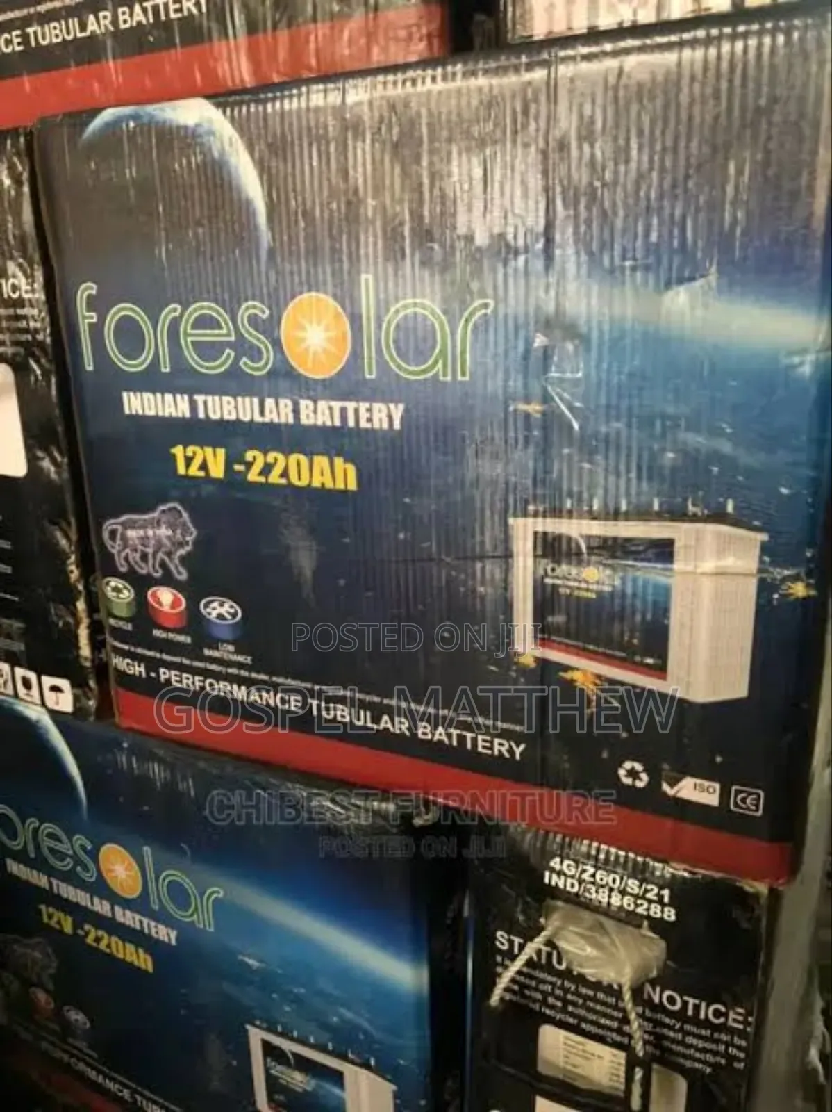 Foresolar 240ah 12v Tall Tubular Batteries – Heavy Duty Long Lasting in ...