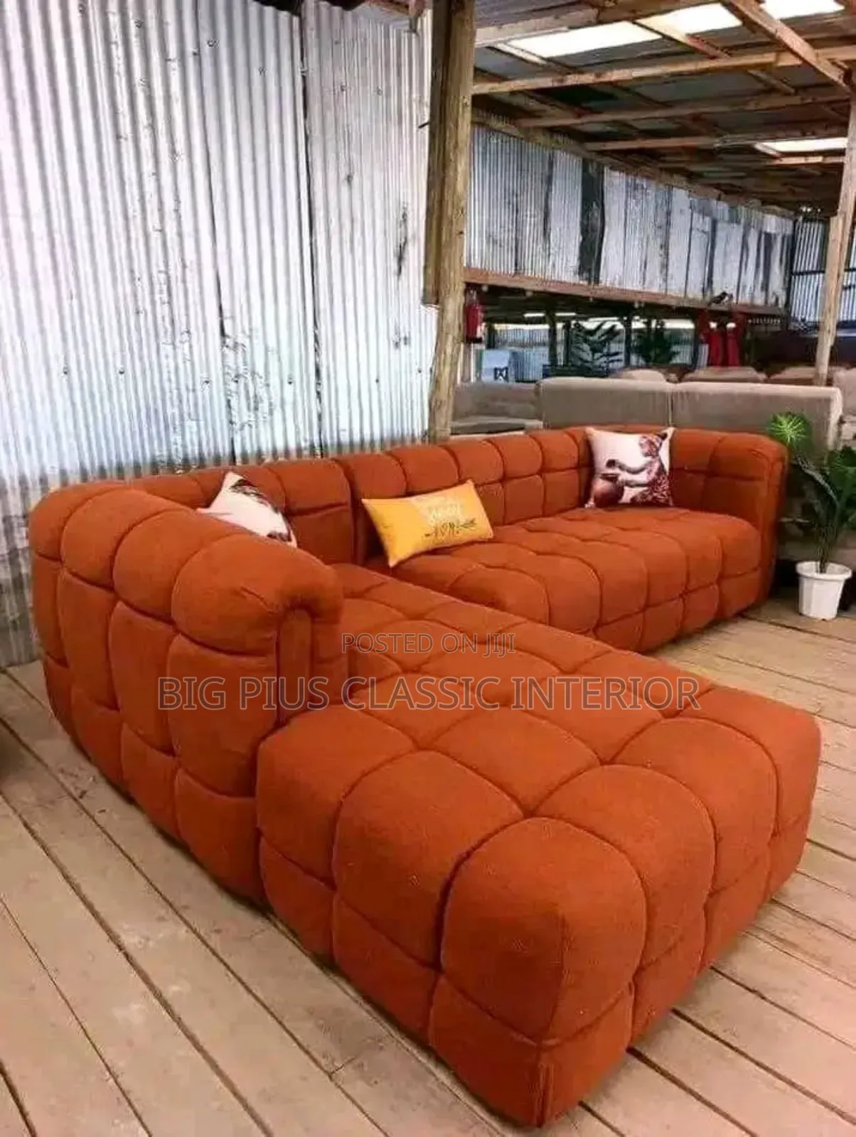 Standard Boku Fabric L Shape Sofa in Ajah - Furniture, Big Pius Classic ...