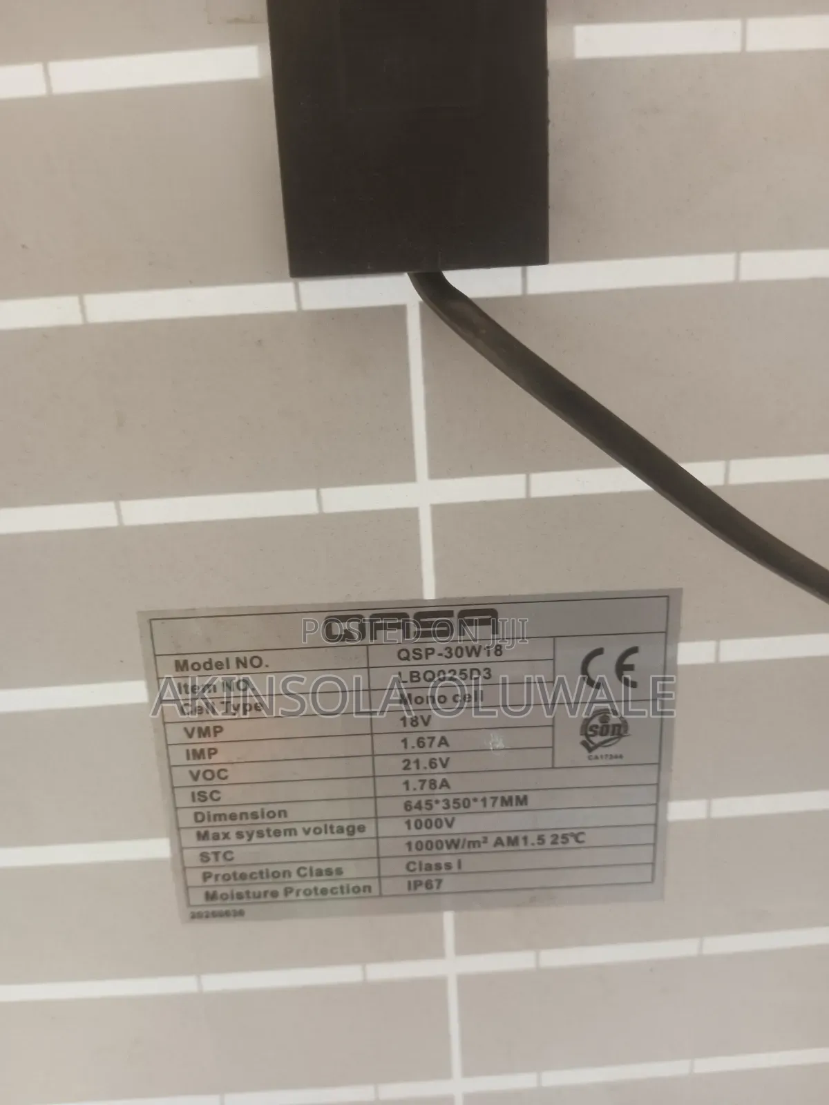 Solar Panel in Abeokuta North - Home Appliances, Akinsola Oluwale | Jiji.ng