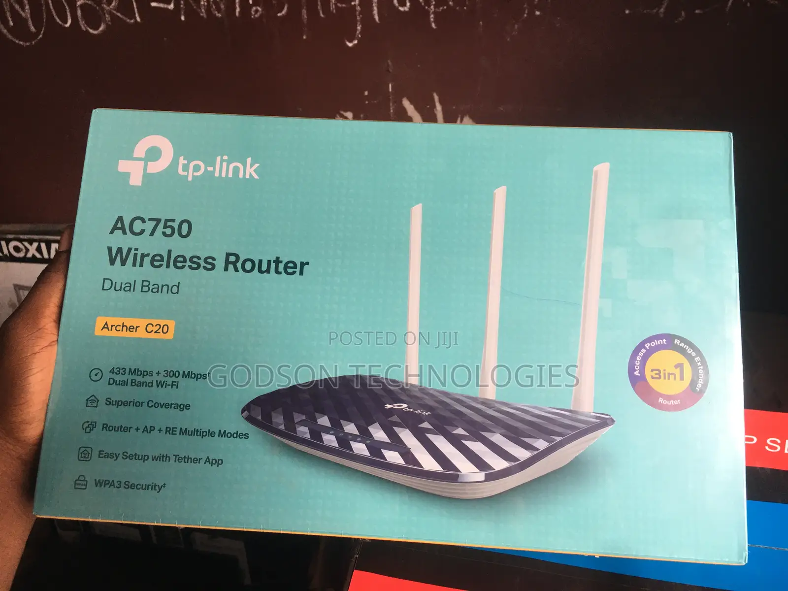 Tp-Link Archer C20 Ac750 Wireless Dual Band Router for sale - GODSON ...