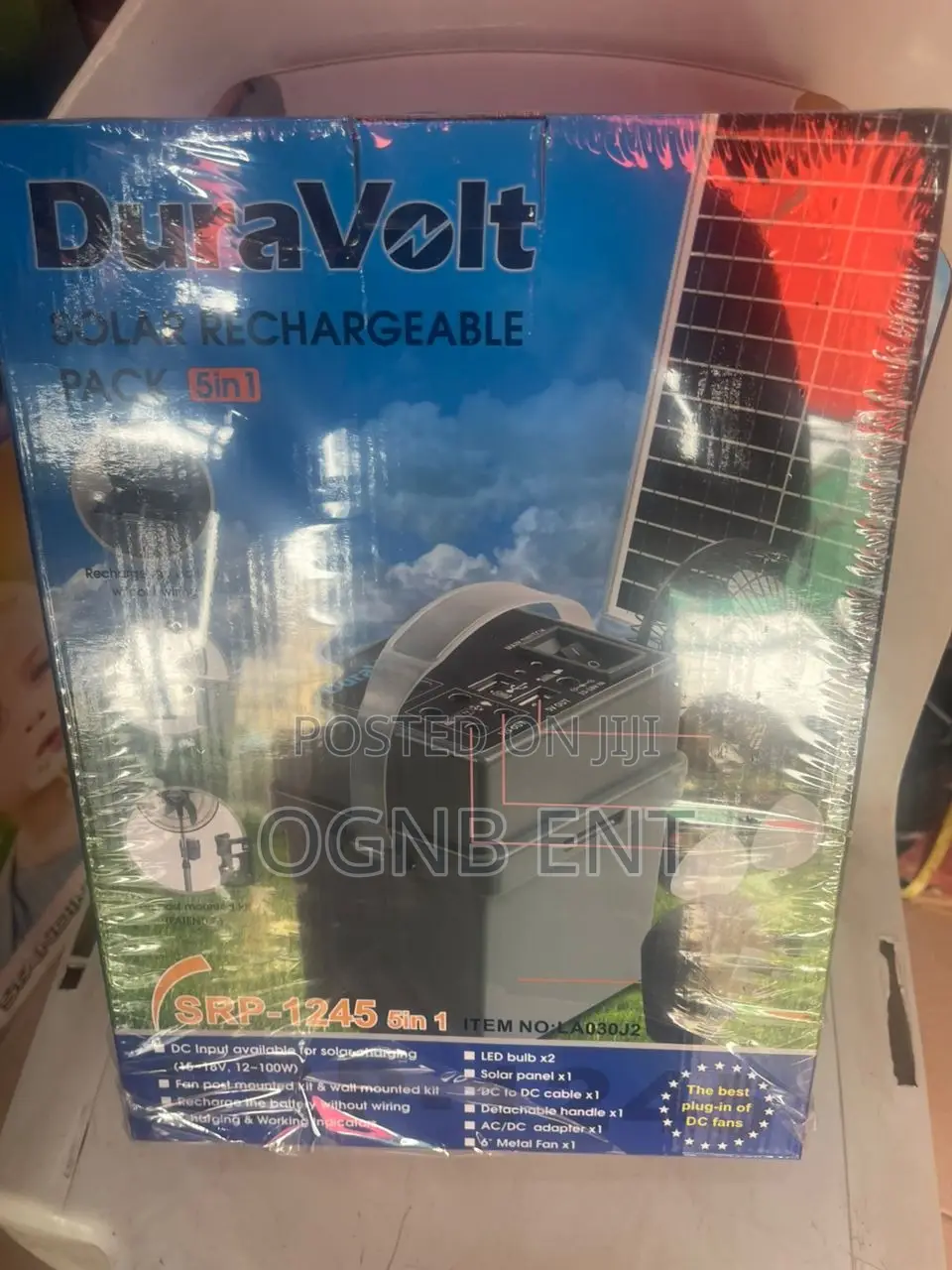 Duravolt SRP-1210a Super Solar Rechargeable Pack 5 in 1 in Ibadan ...