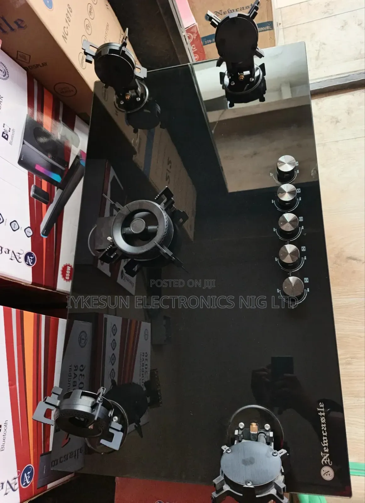 Original Newcastle 2026 Latest Design Built-in Flips Up 5 Burners Gas ...