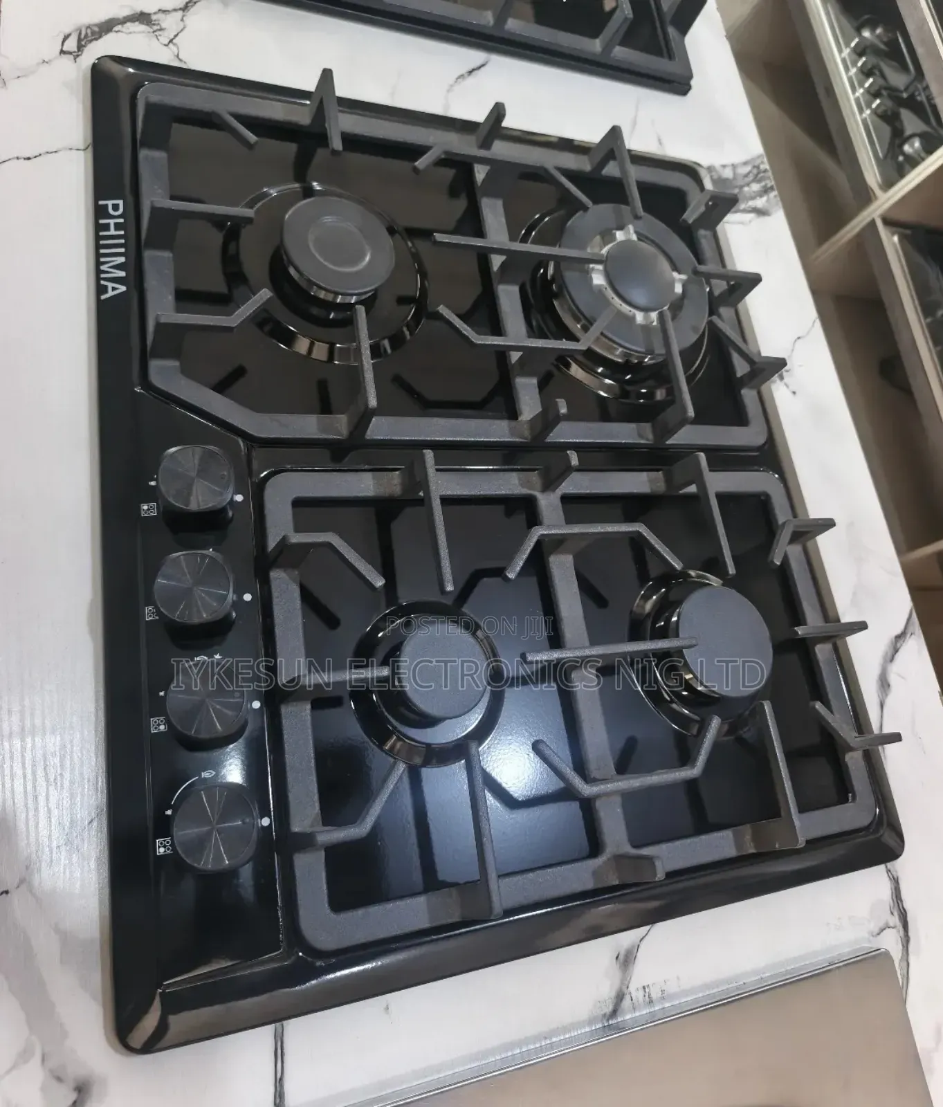 Original Phiima Built-in Black Stainless Steel 4 Burners Gas Cooker in ...