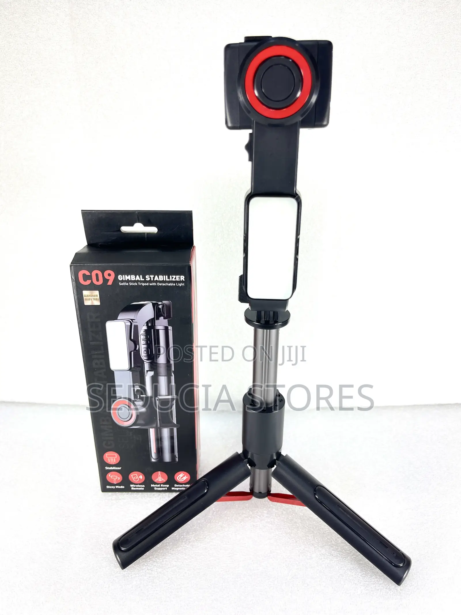 C09 Ai Gimbal Stabilizer Selfie Stick Tripod With Detachable Light in ...