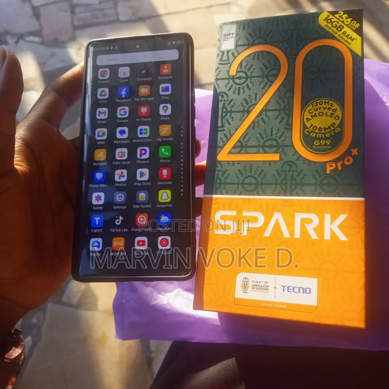 Tecno Spark 20 Pro Plus 256 GB Black in Sapele - Mobile Phones, Marvin ...