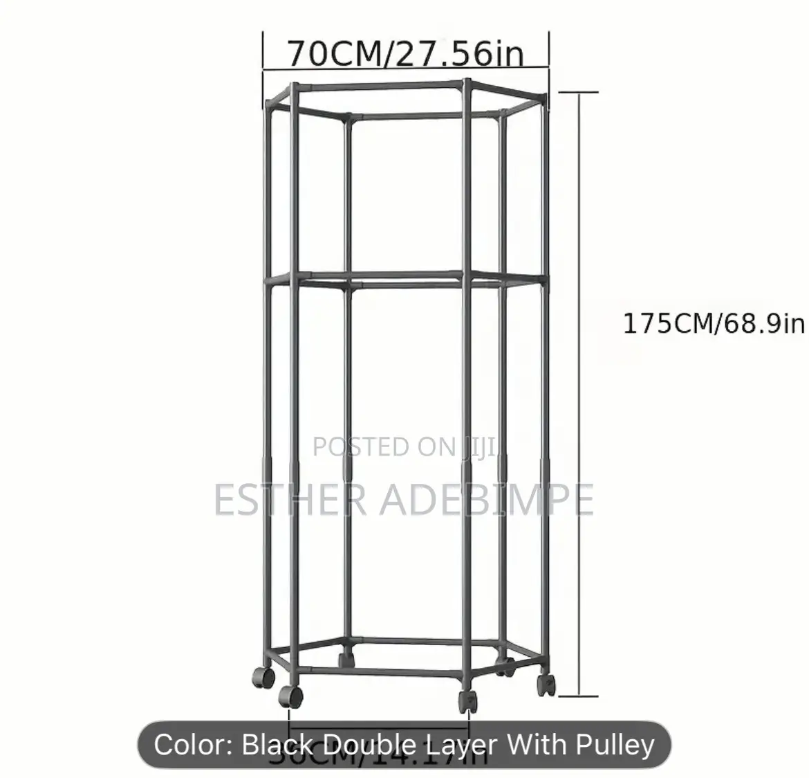 Heavy-Duty Metal Clothes Drying Rack With Rotating Arm in Ife - Home ...