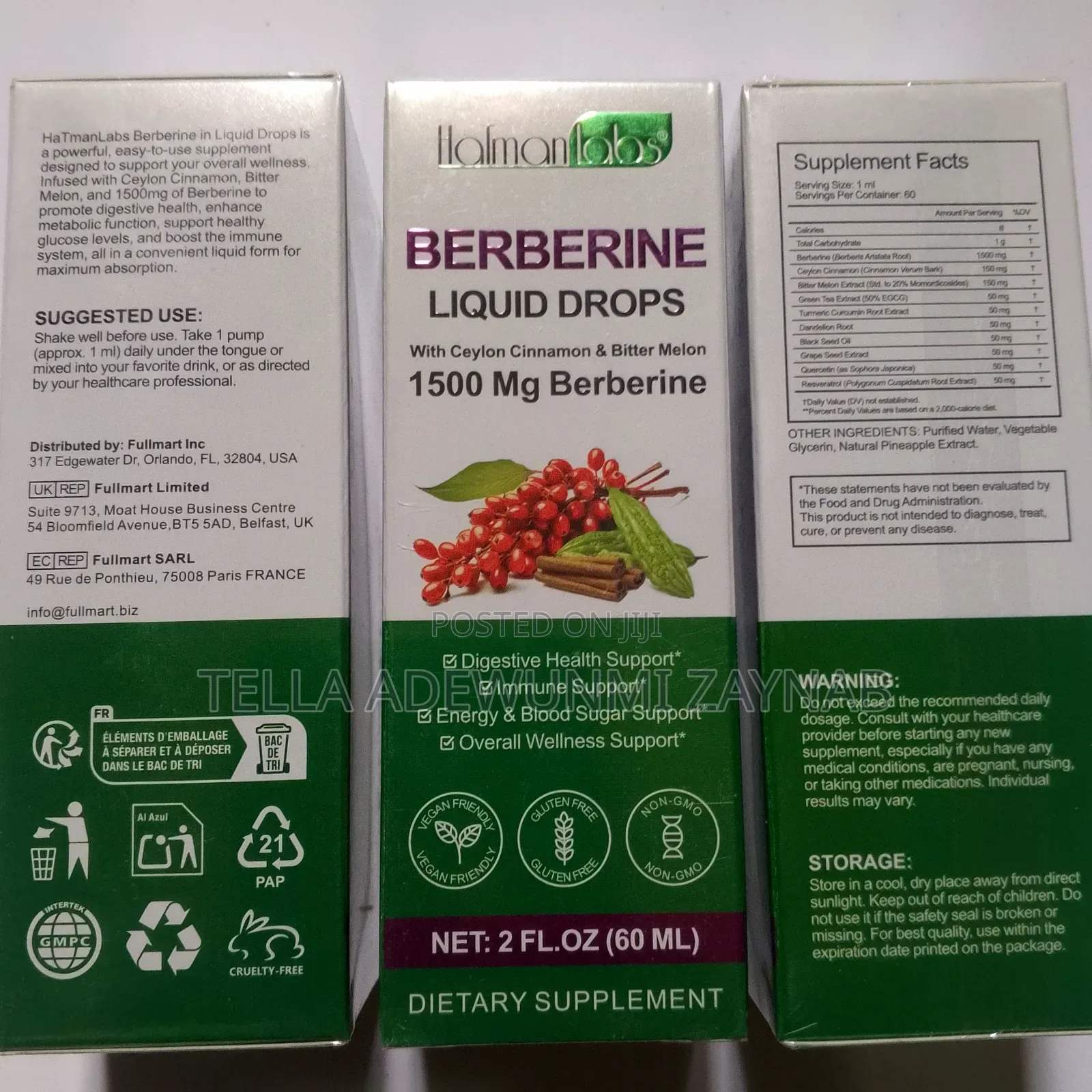 Berberine Liquid Drops 1500mg -Reduces Sugar Level in Ibadan - Vitamins ...