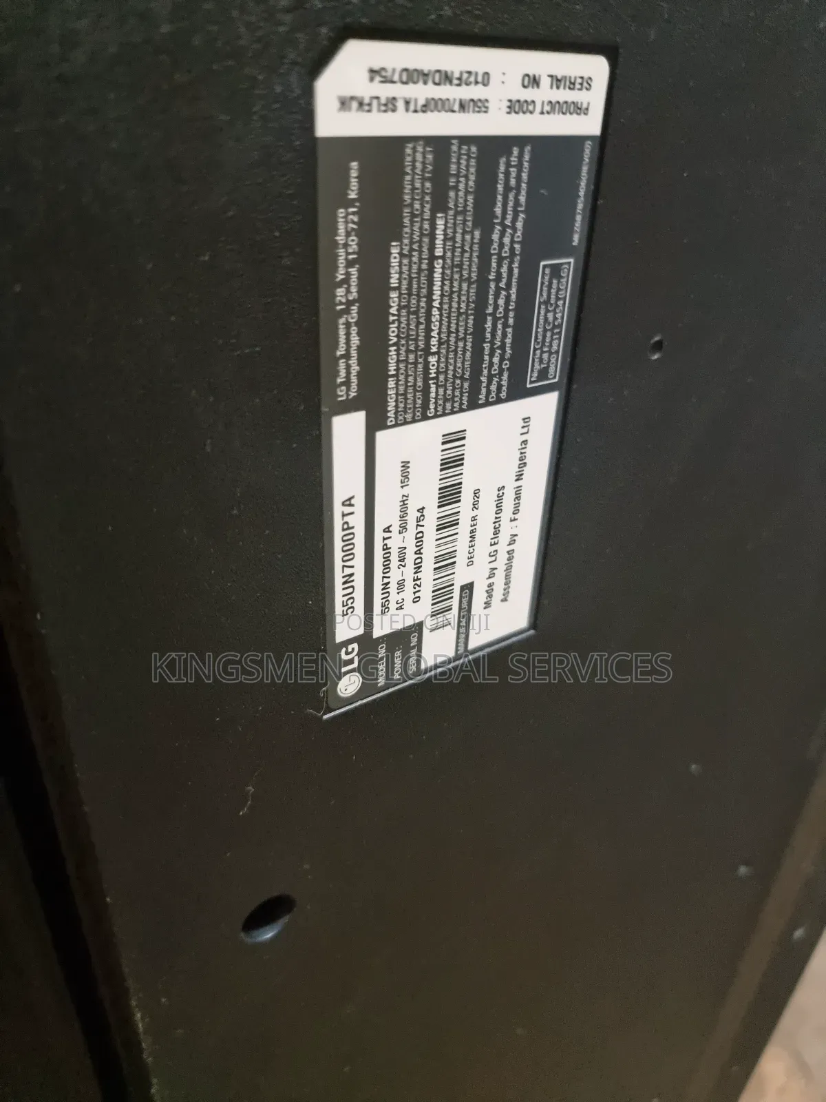 Lg Smart Tv 55" 4k in Ikorodu - TV & DVD Equipment, Kingsley Kingsmen ...