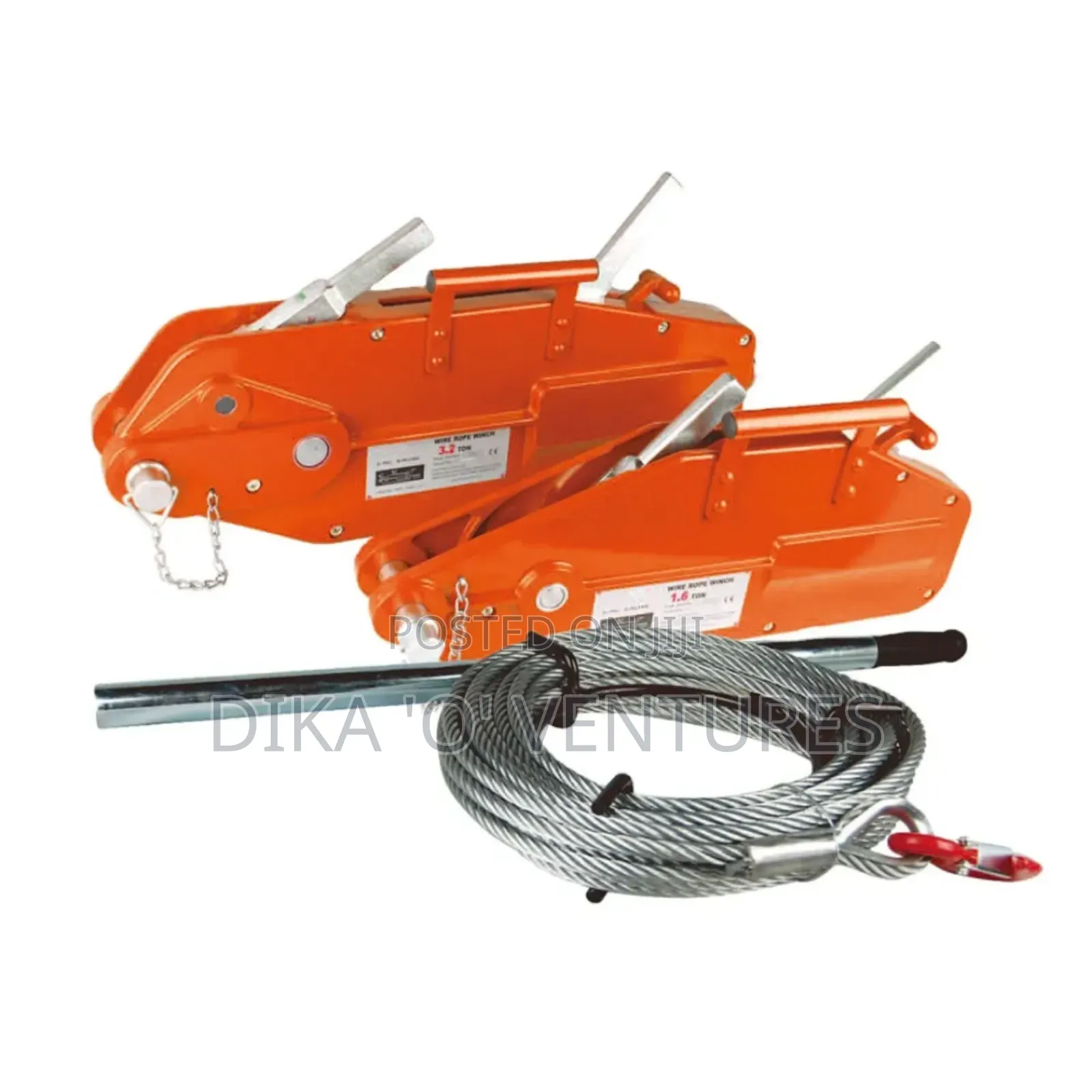 1.6ton Wire Rope Manual Operated Pulling Winch W/20m Cable in Amuwo ...