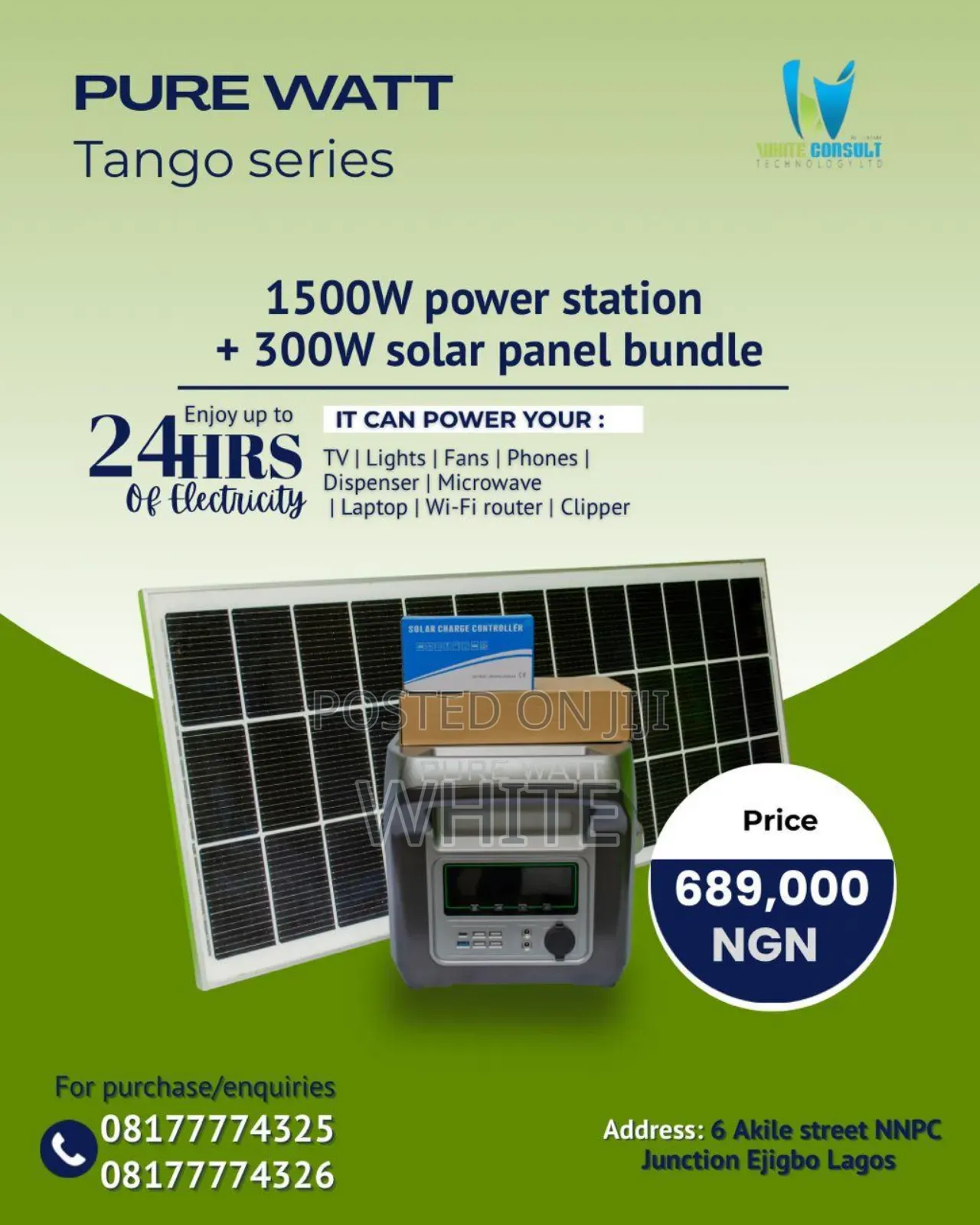1500w Pure Watts Power Station (Tango Series) in Ibadan - Electrical ...
