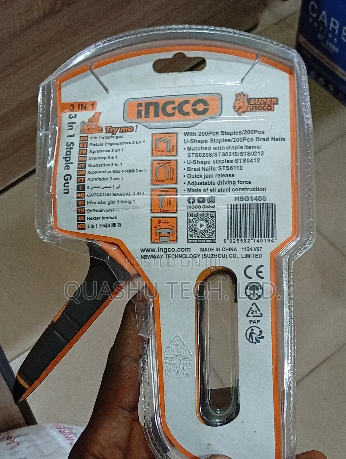 The Ingco Hsg1405 Heavy-Duty 3-in-1 Manual Staple Gun. in Apo District ...