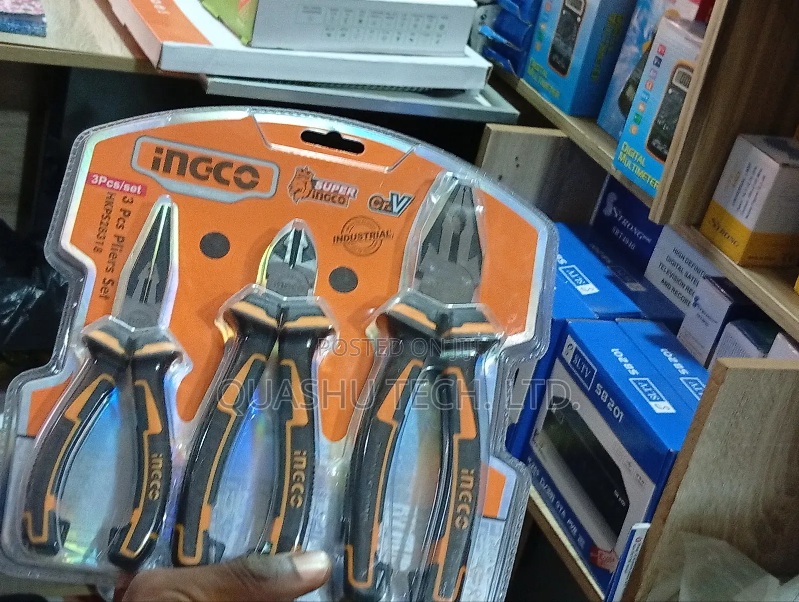 Ingco 3-Piece Pliers Set (Hkps28318) – Professional Grade in Apo ...