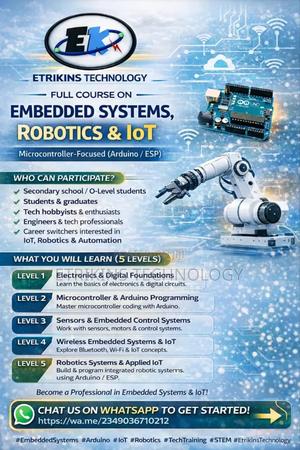 Embedded Systems, Robotics, and Iot. in Gbagada - Other Services, Etrikins Technology | Jiji.ng