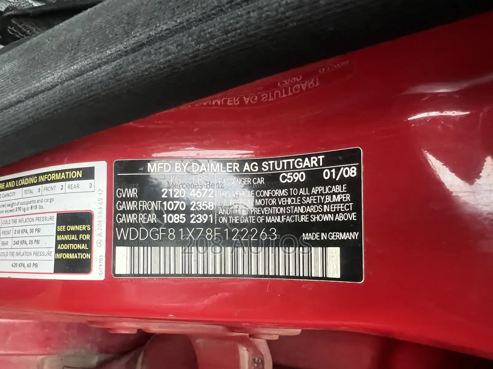 Mercedes-Benz C300 Sport Sedan AWD (3.0L 6cyl 7A) 2008 Red in Gwarinpa ...